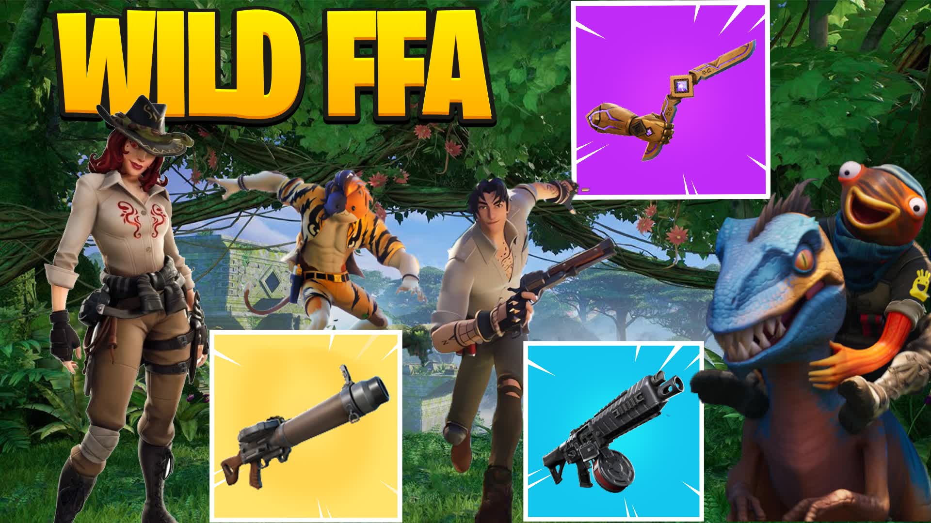 WILD PIT FFA 🦖🌳 *NEW SEASON* 3745-3758-9075 by dzogaming - Fortnite ...