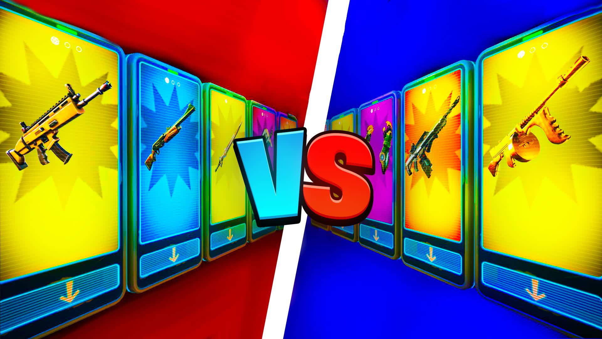 🔴CHAPTER 1 VS CHAPTER 4🔵 7437-2473-2572 by mapsos - Fortnite