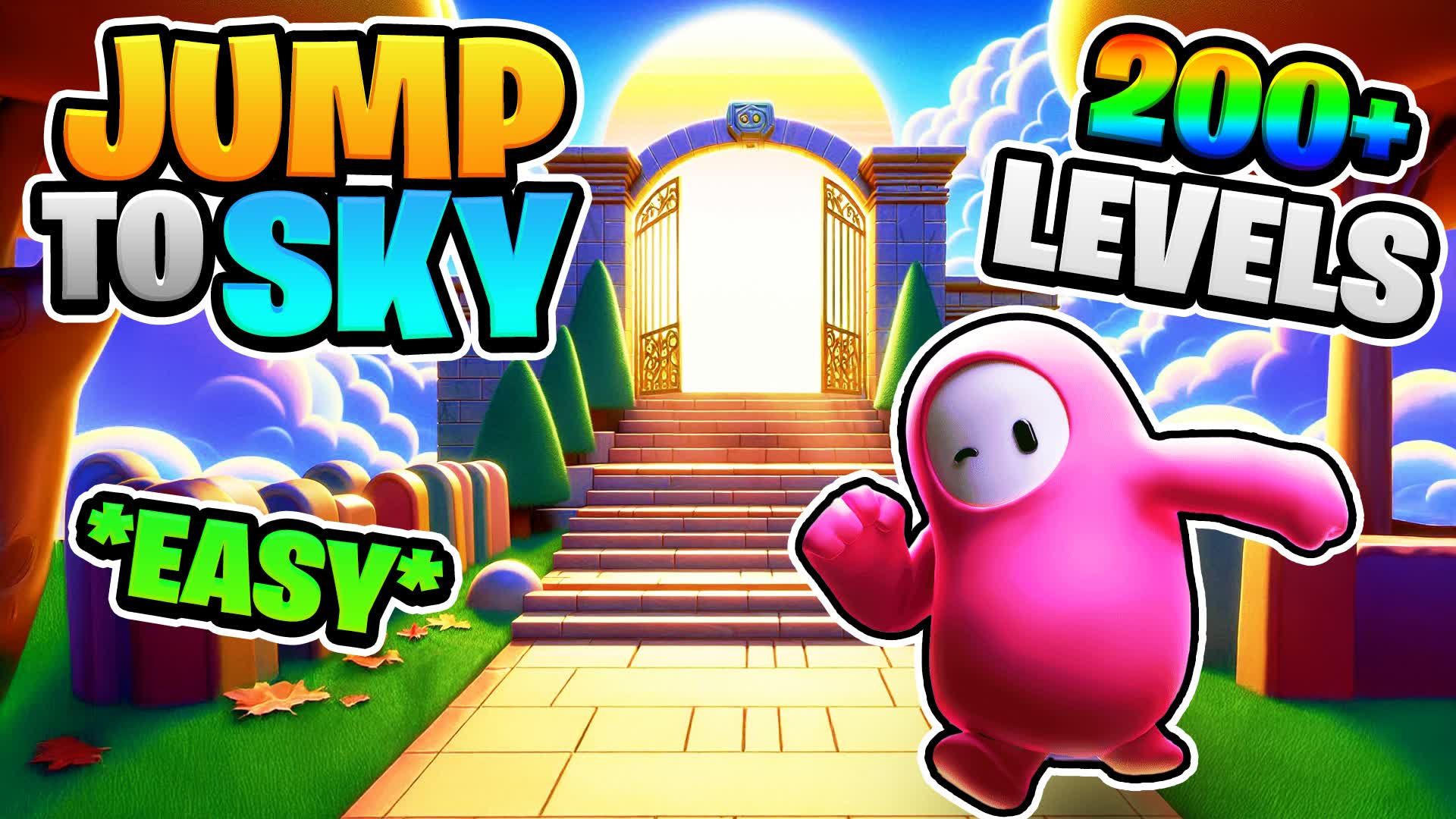 🌈JUMP TO THE SKY⭐ FALL GUYS OBBY🌈 0981-7325-6019 by ultimek - Fortnite