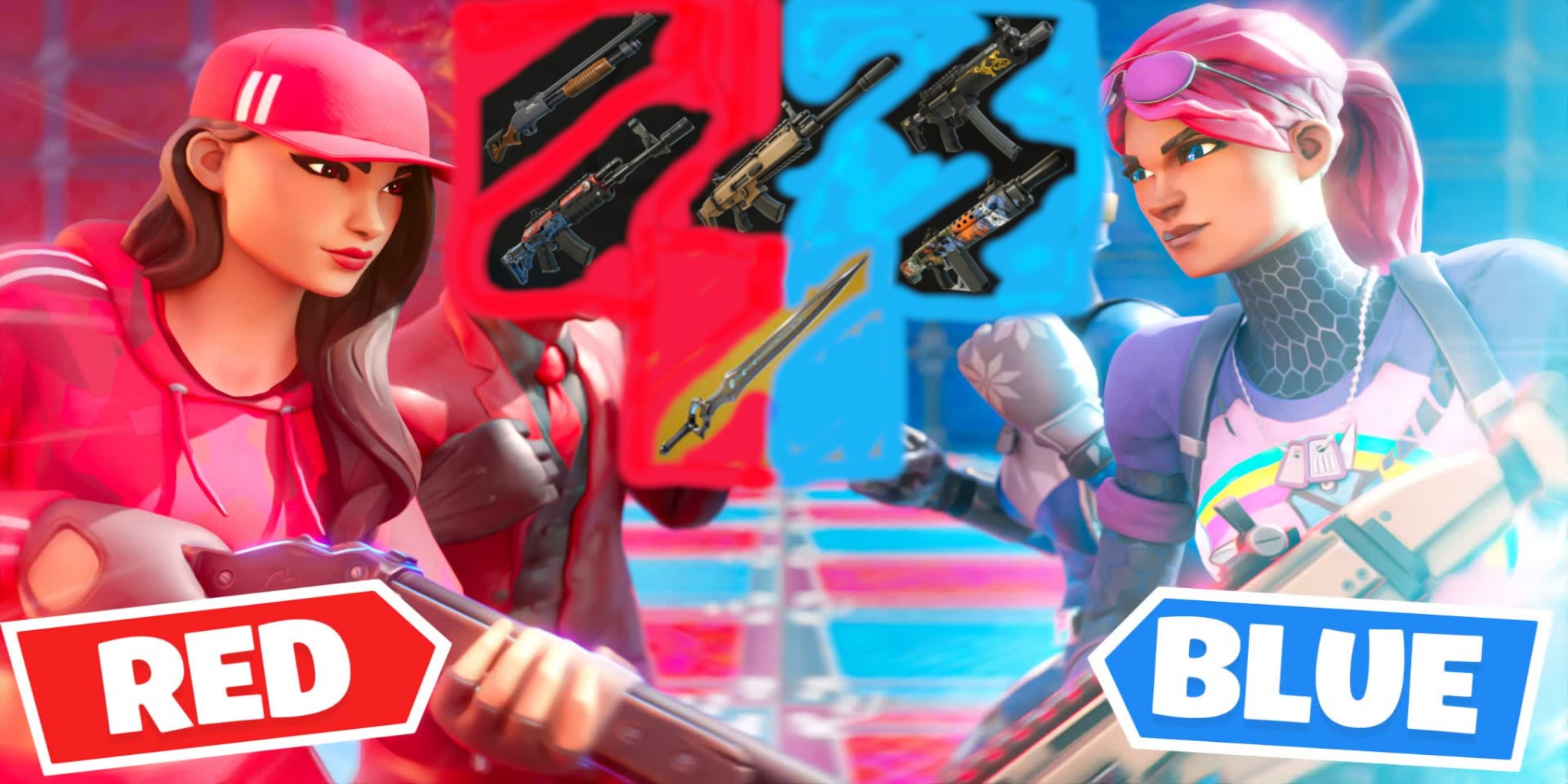 NEW GUNS Red vs Blue (No Builds) 6670-6154-2159 by ben_cardiff ...