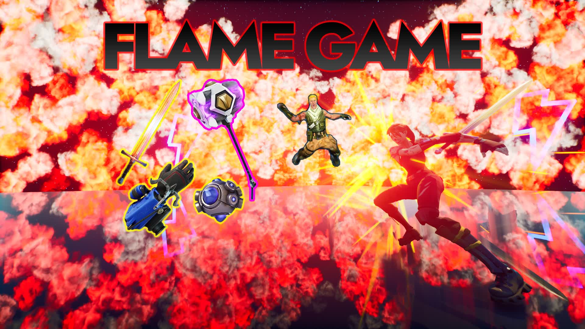 🔥 FLAME GAME 🔥 4055-1551-4627 by kickflip - Fortnite.GG