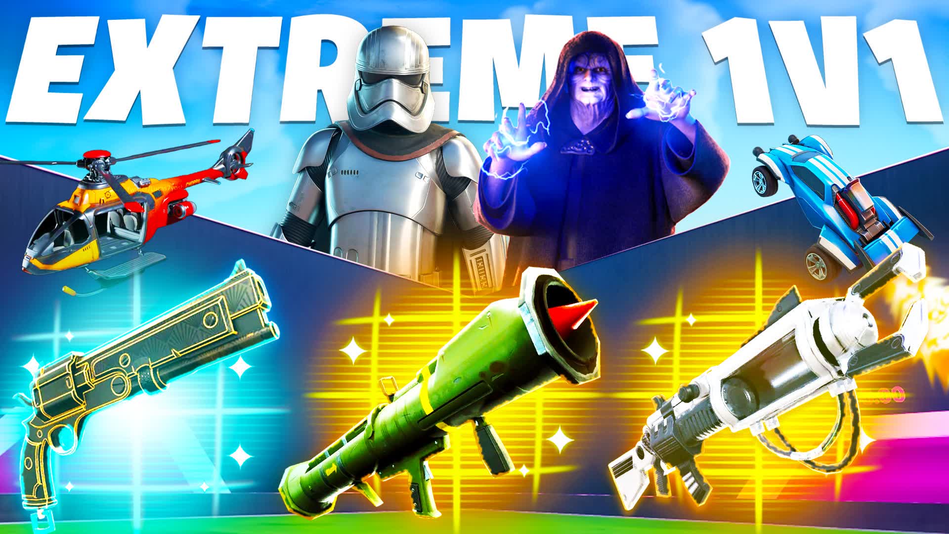 EXTREME 1V1 - ALL GUNS FFA 🎯 0985-7035-8613 by evangelion - Fortnite Creative Map Code - Fortnite.GG