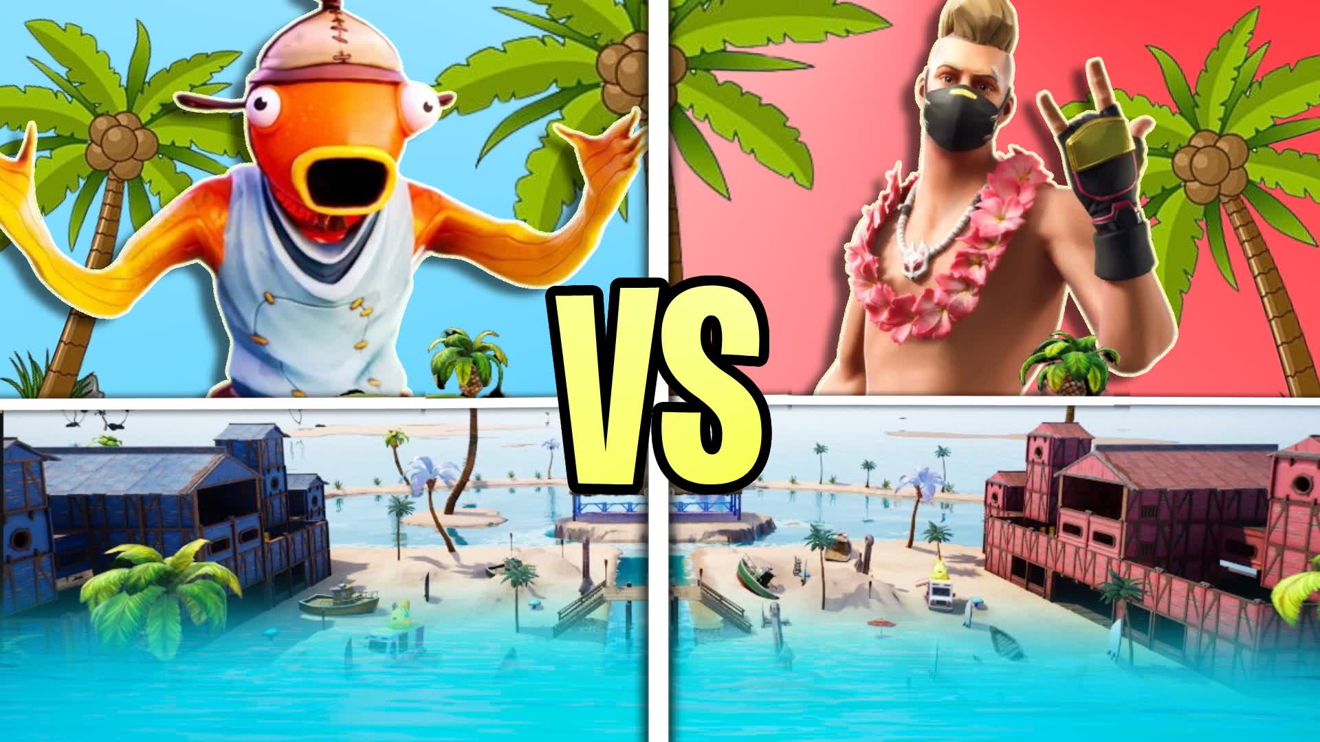🌴SUMMER RED VS BLUE🌴 - 7101-4870-1286 | Fortnite Zone