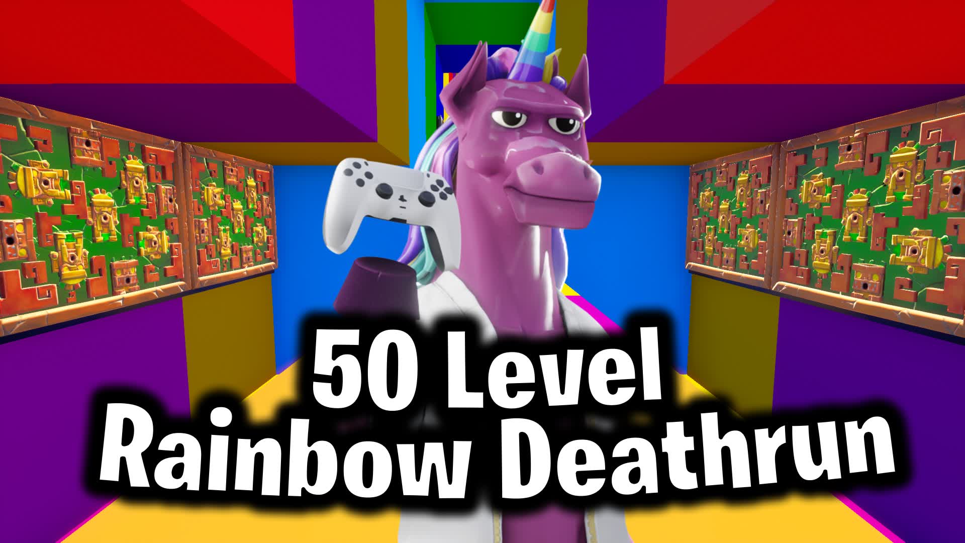 50 Level Rainbow Deathrun 9809-6301-1758 by FluffyBuilds - Fortnite.GG