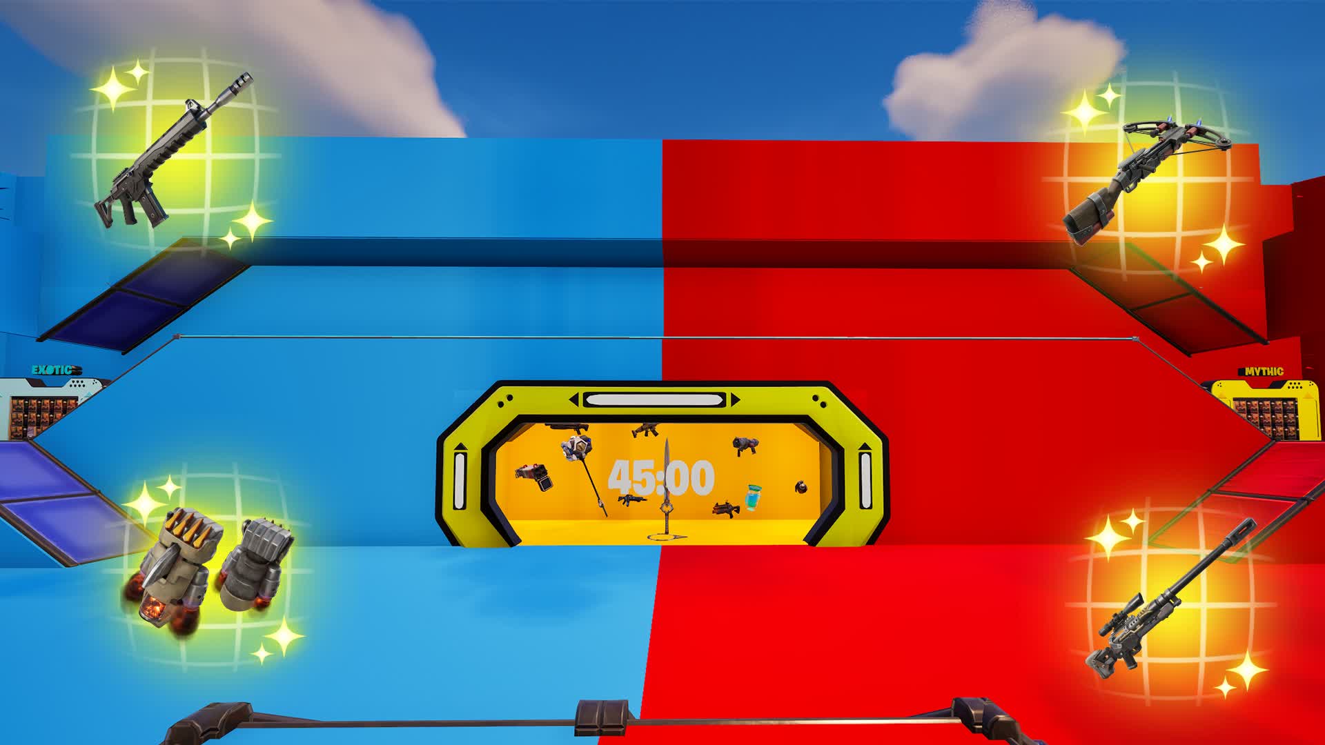 SUPER CRAZY RED VS BLUE 0038-9200-8048 by raz - Fortnite Creative Map ...