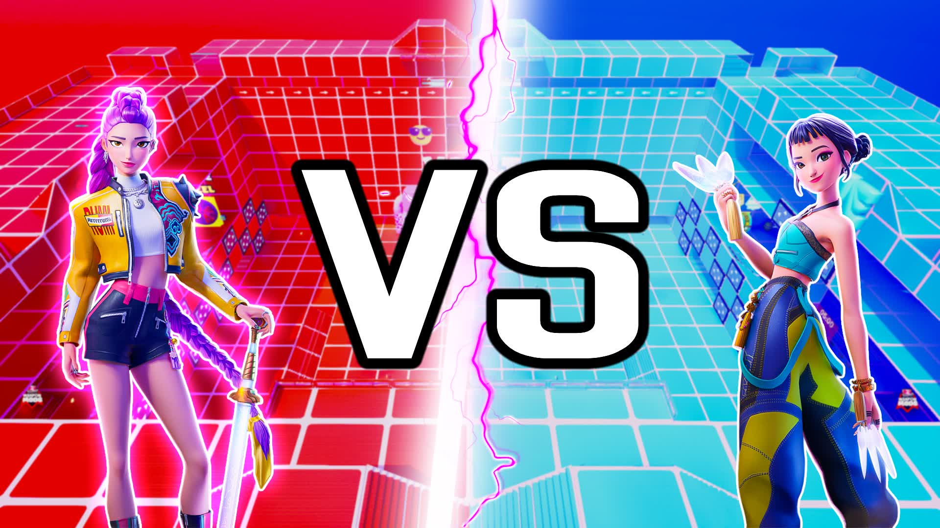 KPOP RED VS BLUE 🔴🔵[CRAZY - HUNTRIX] 5024-1630-3533 by zerk_11 ...