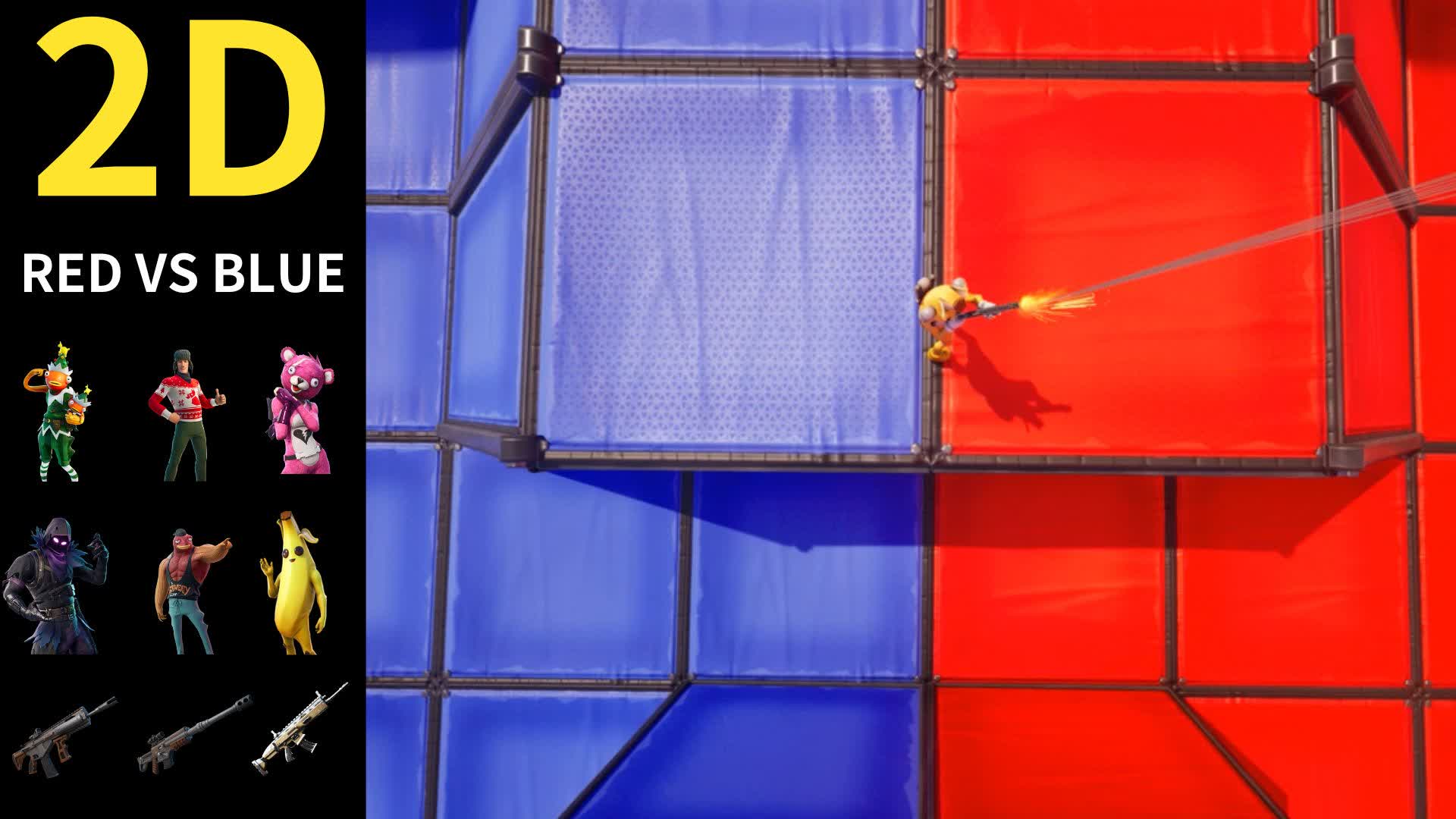 2D REDvsBLUE 7646-4655-0649 by water_2000 - Fortnite Creative Map Code ...