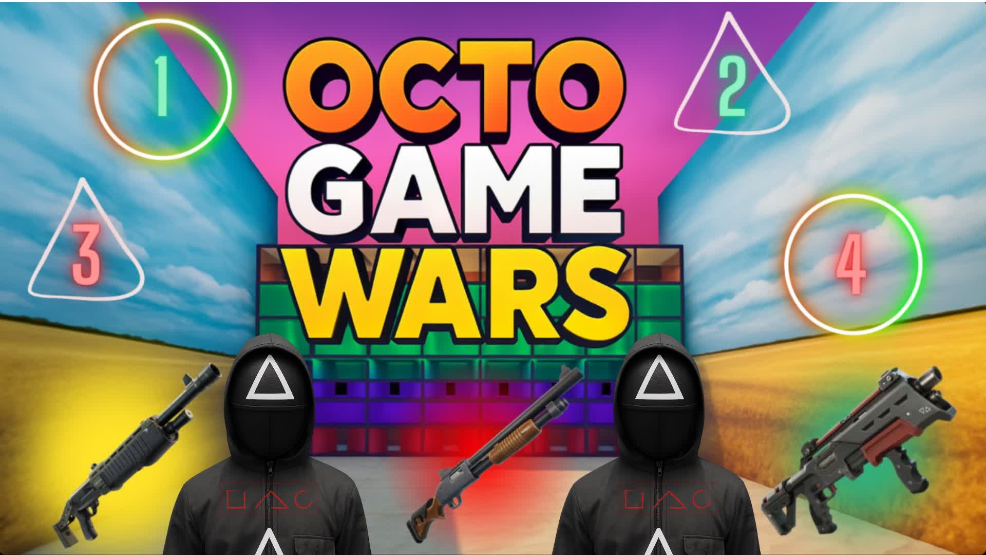 🦑 OCTO GAME Zone WARS 1v1v1🔥 9207-8394-9471 by 1st_joker - Fortnite Creative Map Code - Fortnite.GG