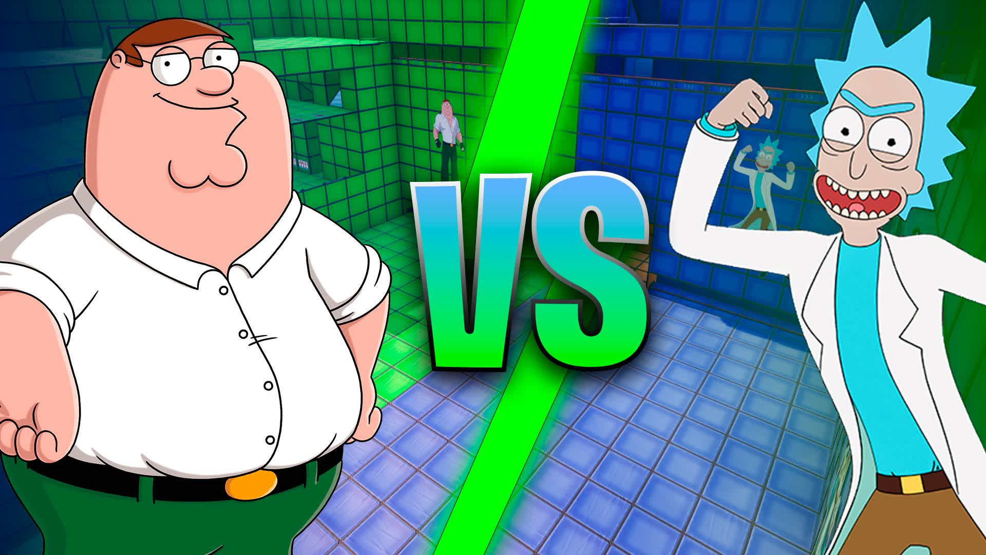 💚 PETER VS RICK 💙 1645-1110-9671 by dextfn - Fortnite Creative Map Code ...