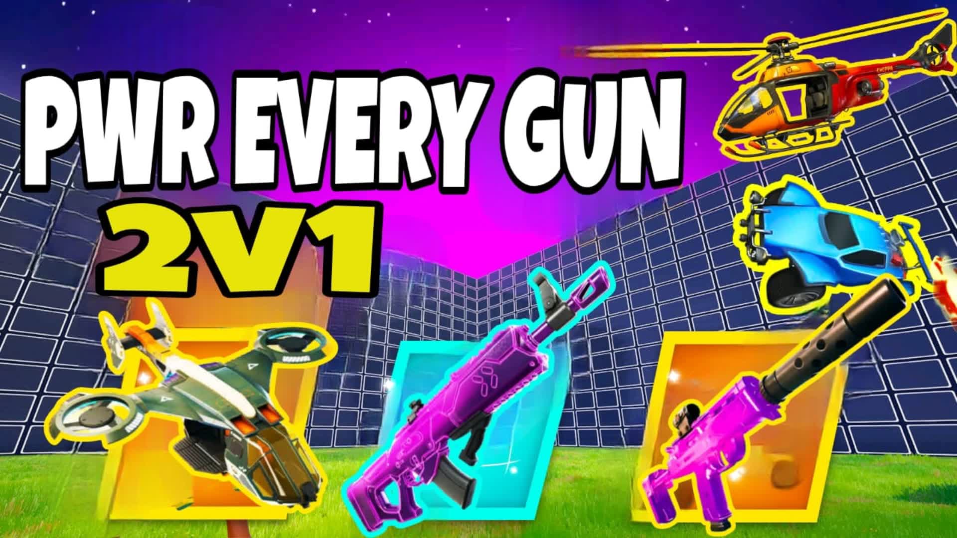 PWR EVERY GUN 2V1 6487-9911-2260 by egypwr - Fortnite Creative Map Code ...