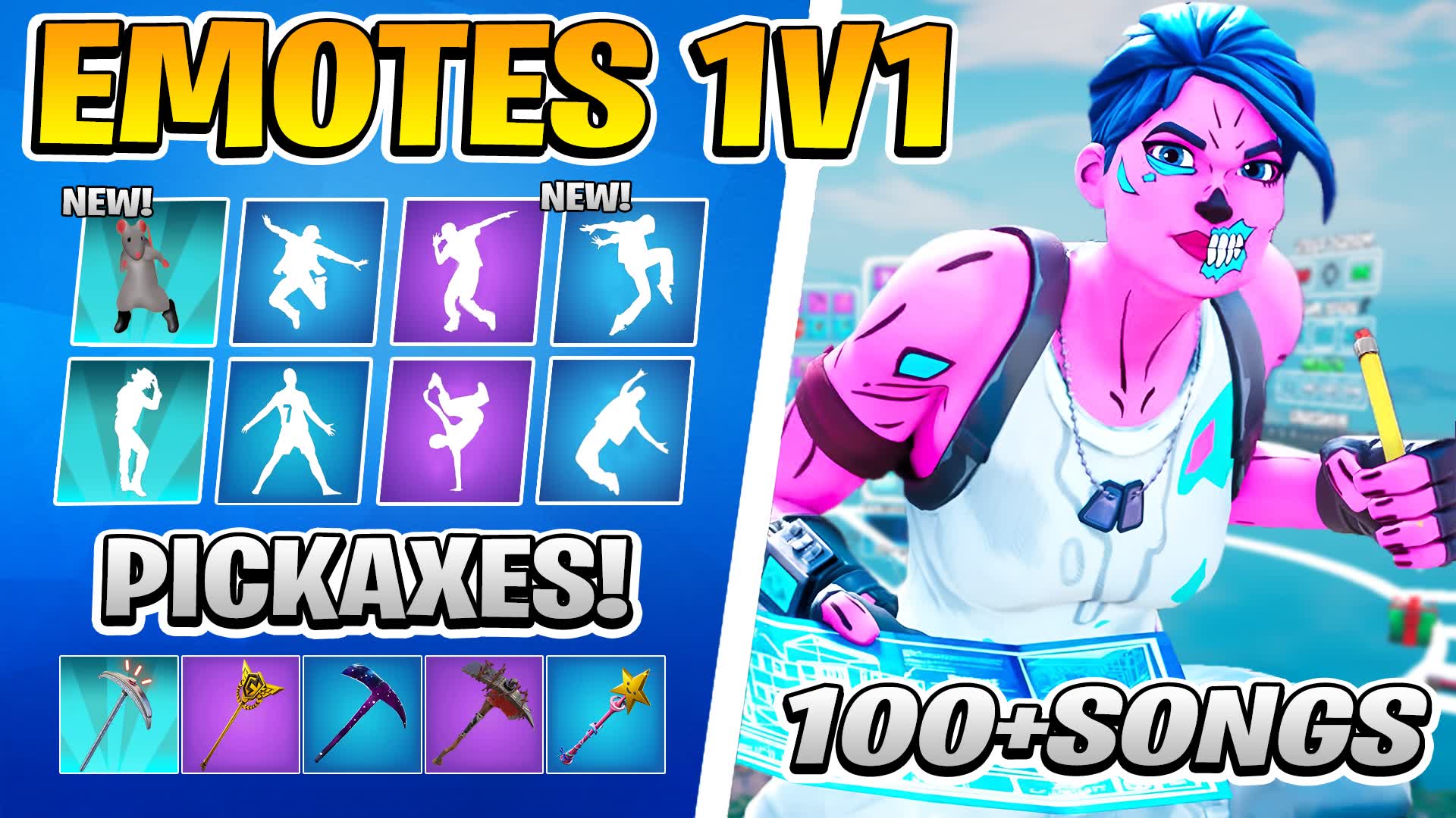 🎵 EMOTES 1V1 [100+ SONGS] 4971-4678-0170, de deathy - Fortnite