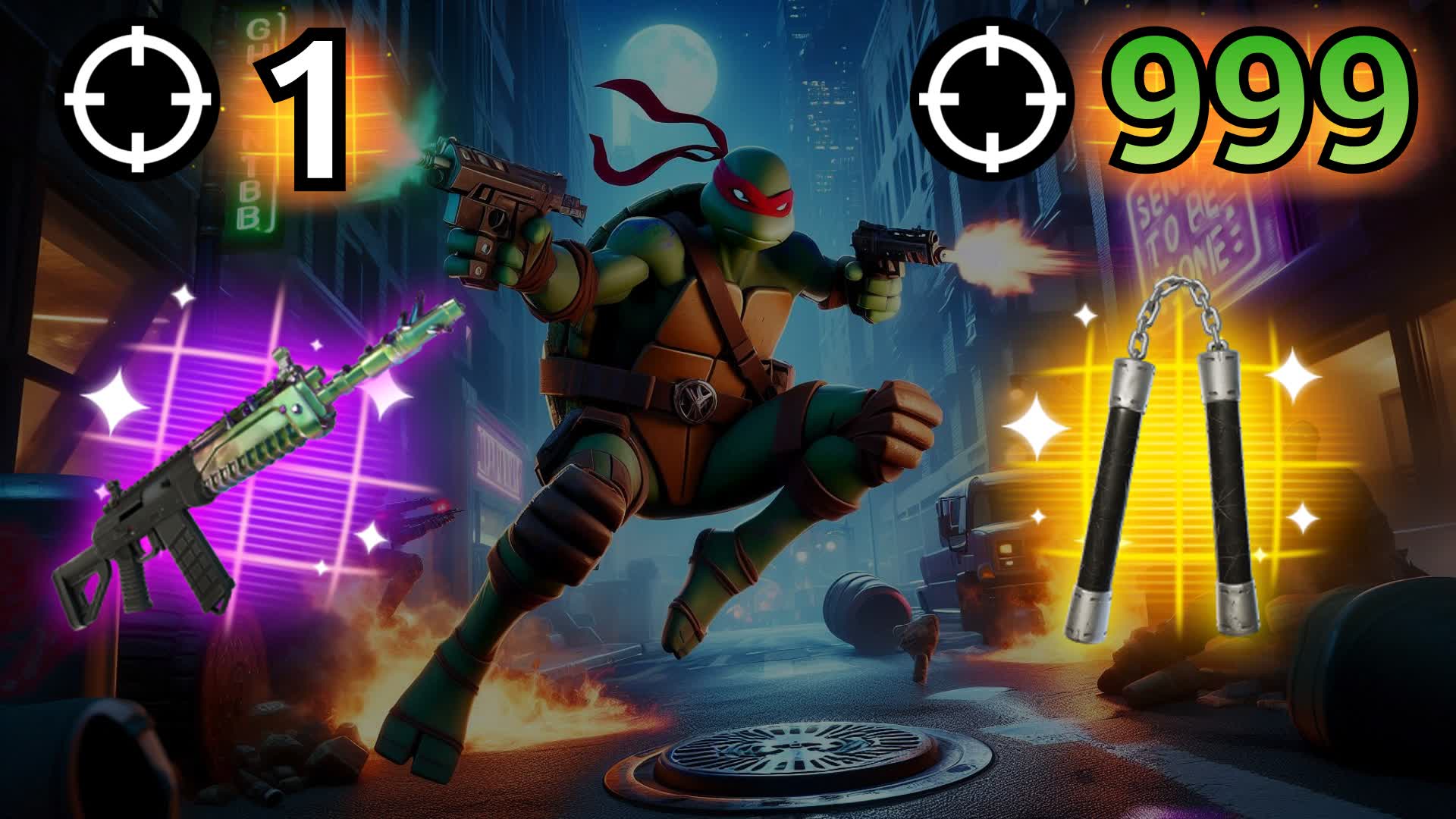 🐢⭐️ SUPER TMNT GUN GAME 🔫ONE SHOT🎯 2048-2075-3778 by skygoty - Fortnite ...
