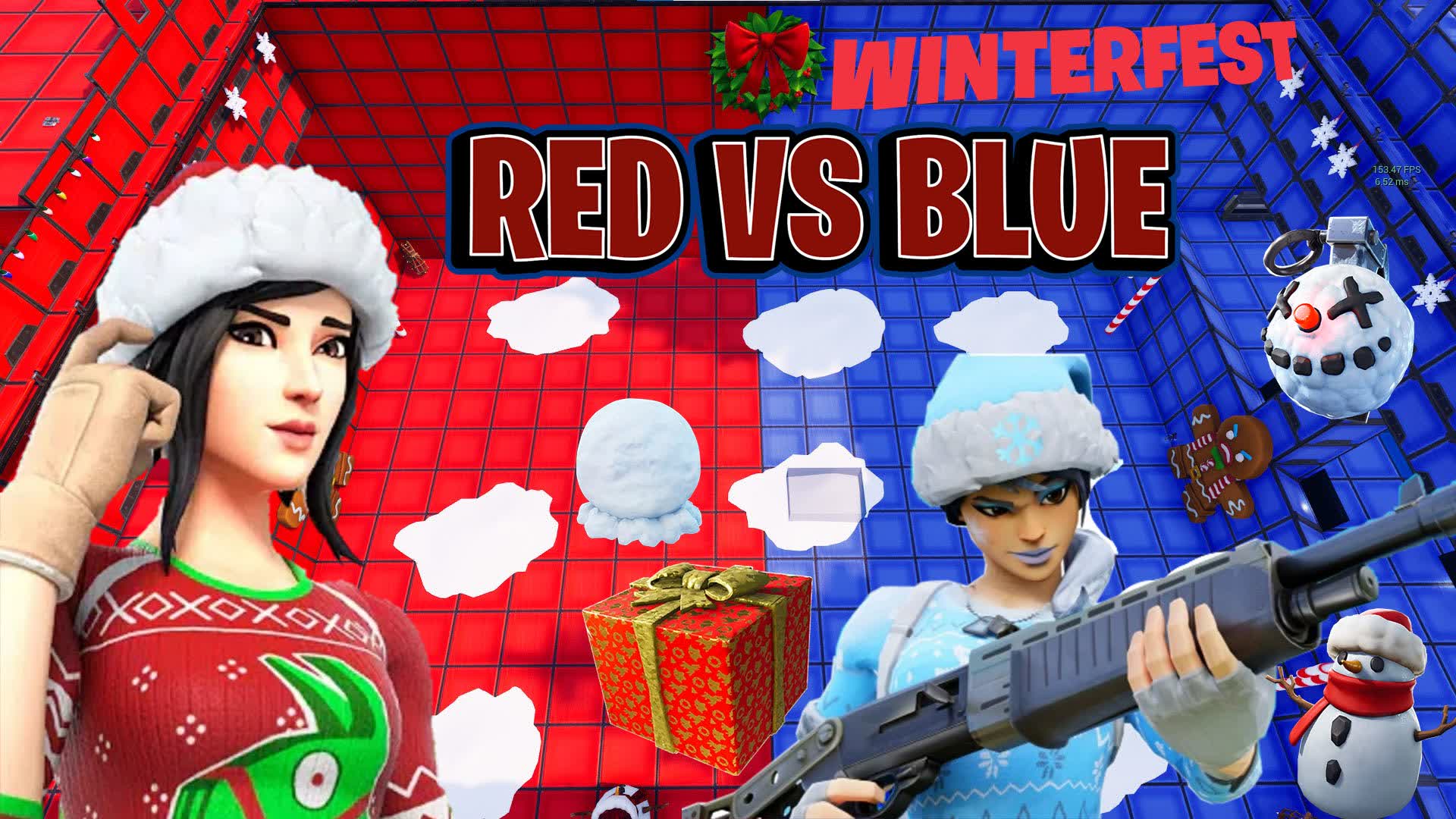 🎄WINTERFEST 🔵BLUE VS RED 🔴 1467-0442-4877 by billyliakofnc - Fortnite
