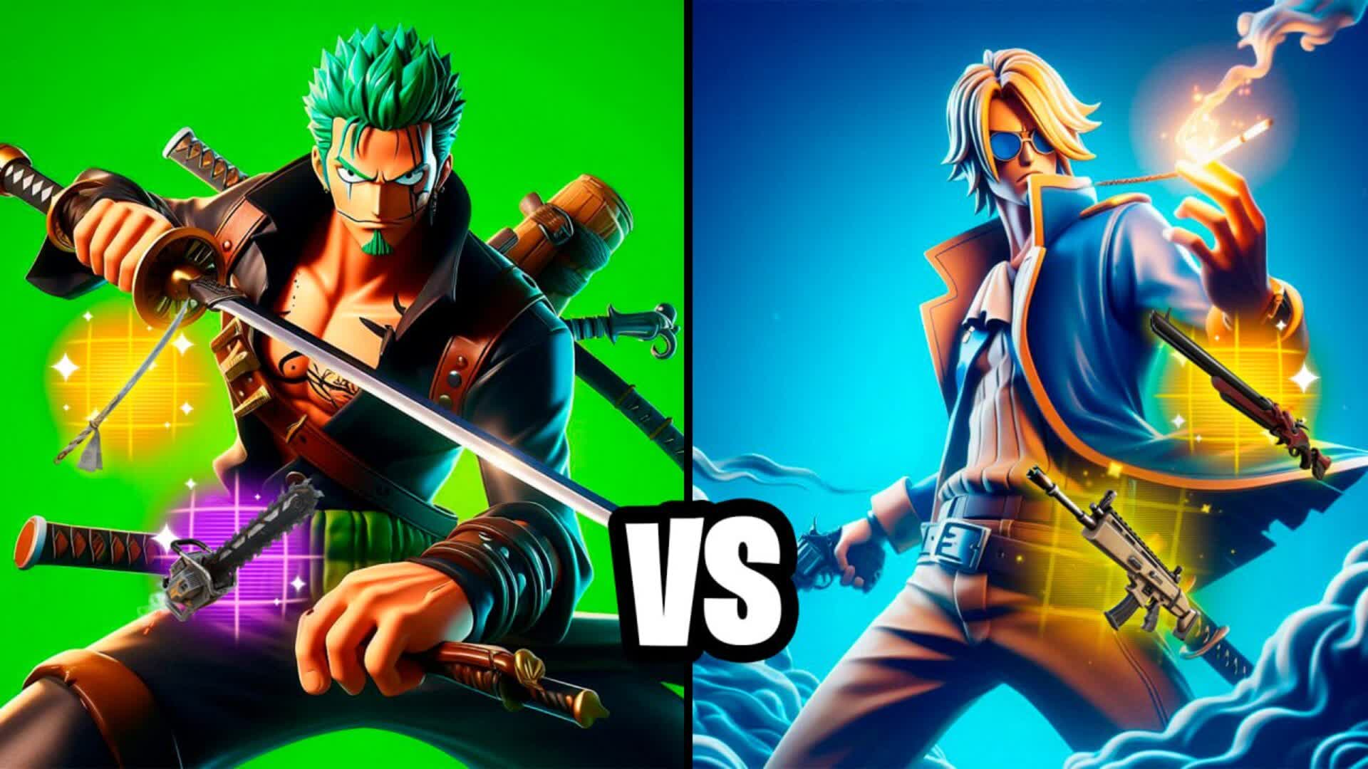 🟢LUFFY VS SANJI🔵 6146-0130-4512 by orih - Fortnite