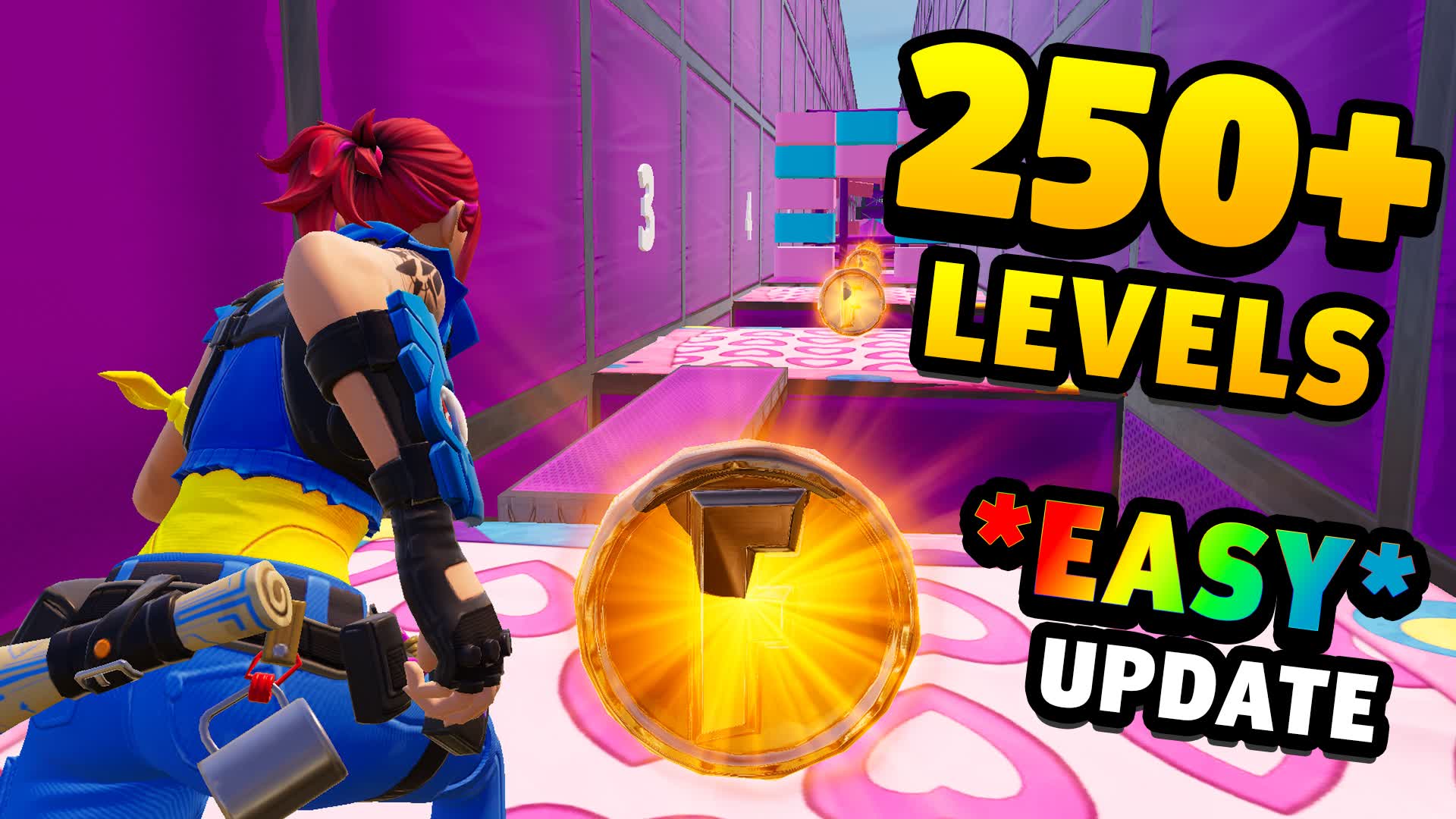 DEFAULT PARKOUR 250+ 2435-5226-0207 by lowpolyfan - Fortnite Creative Map Code - Fortnite.GG