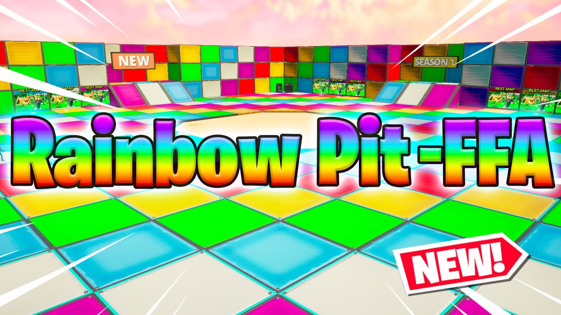 🌈 RAINBOW PIT - FFA 🌈 8327-8707-2935 by mycomplexe - Fortnite Creative ...