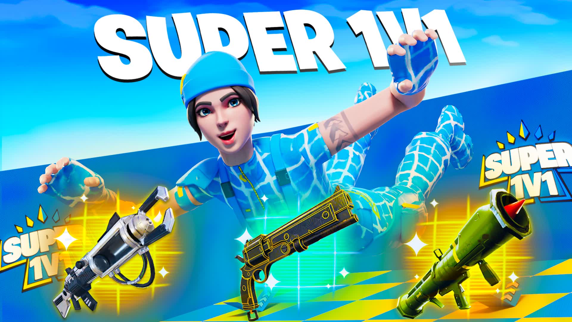 SUPER 1v1 WITH EVERY GUN 0862-0160-4527 von clowzen – Fortnite