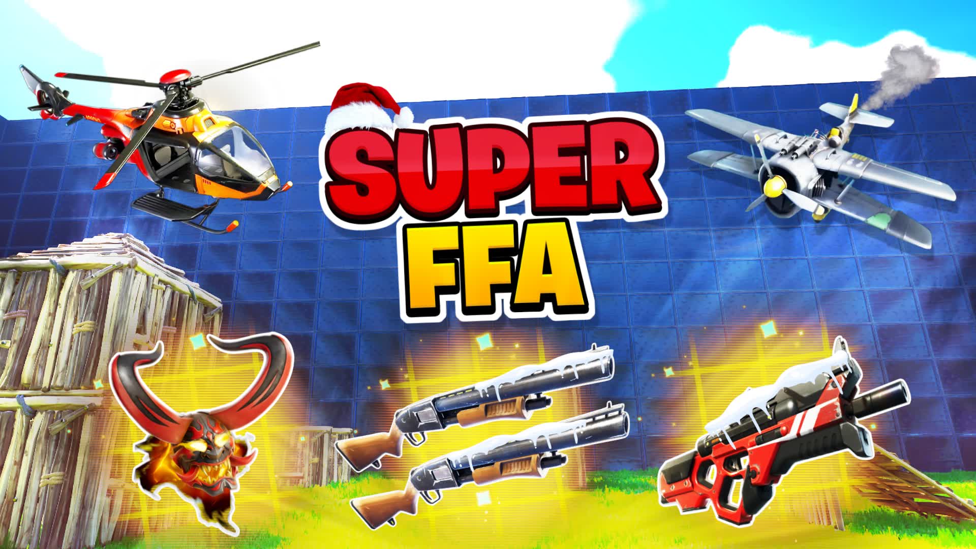 SUPER FFA - ALL WEAPONS 0149-4170-8419 by lockedinmaps - Fortnite Creative Map Code - Fortnite.GG