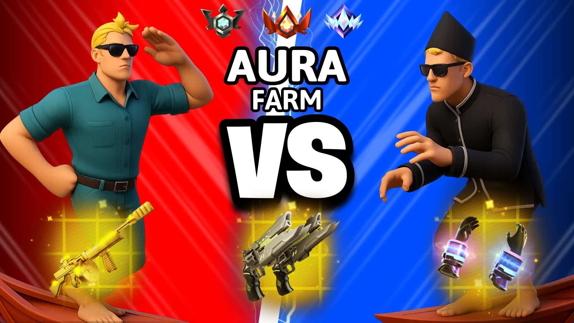 Aura Farm Red VS Blue 0595-5314-7093 by goklu - Fortnite