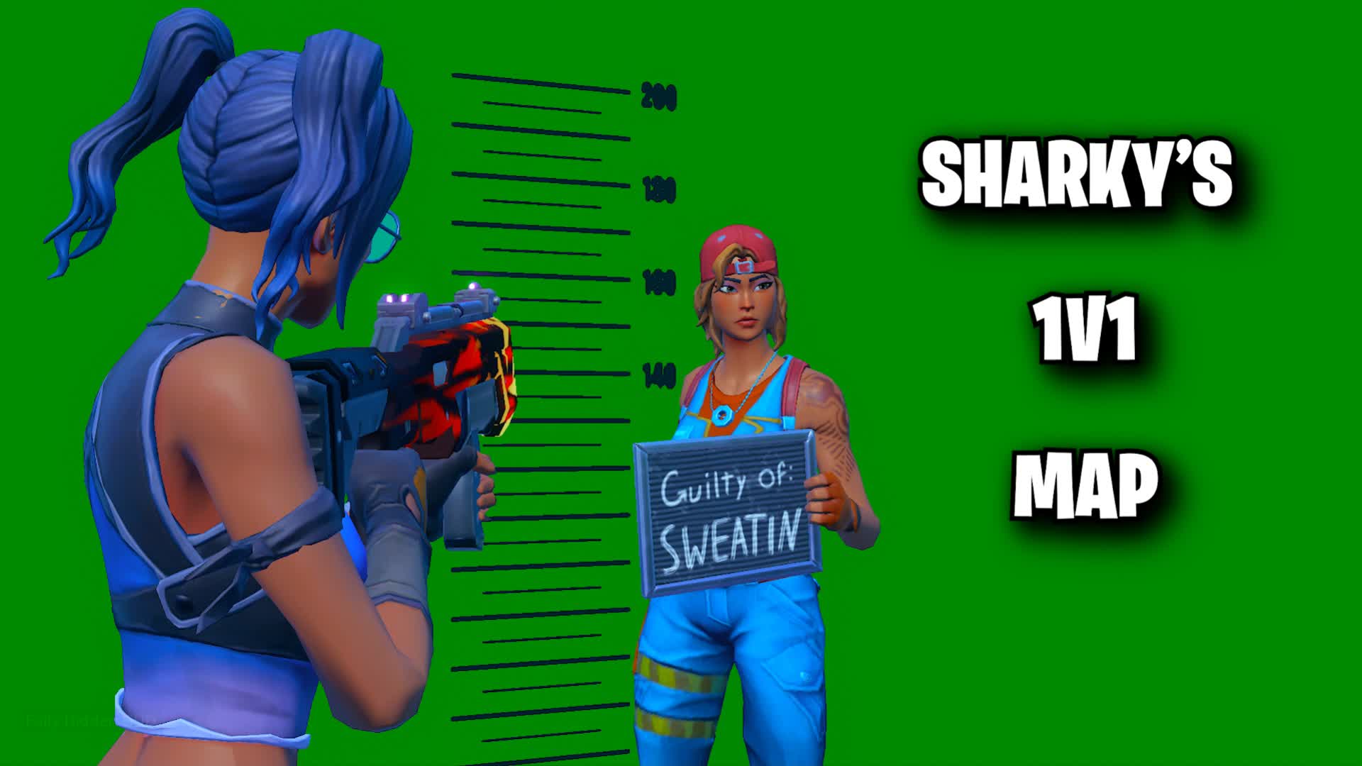 Sharky's 1v1 Green Screen Map 1448-2304-4391 by boyce - Fortnite ...