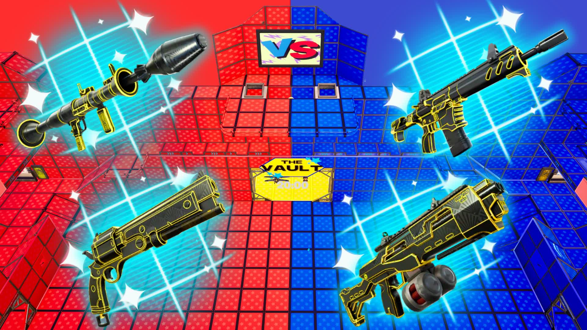 ⭐STAR RED VS BLUE 🔴🔵 4284-4560-4851 by cocos_fps - Fortnite