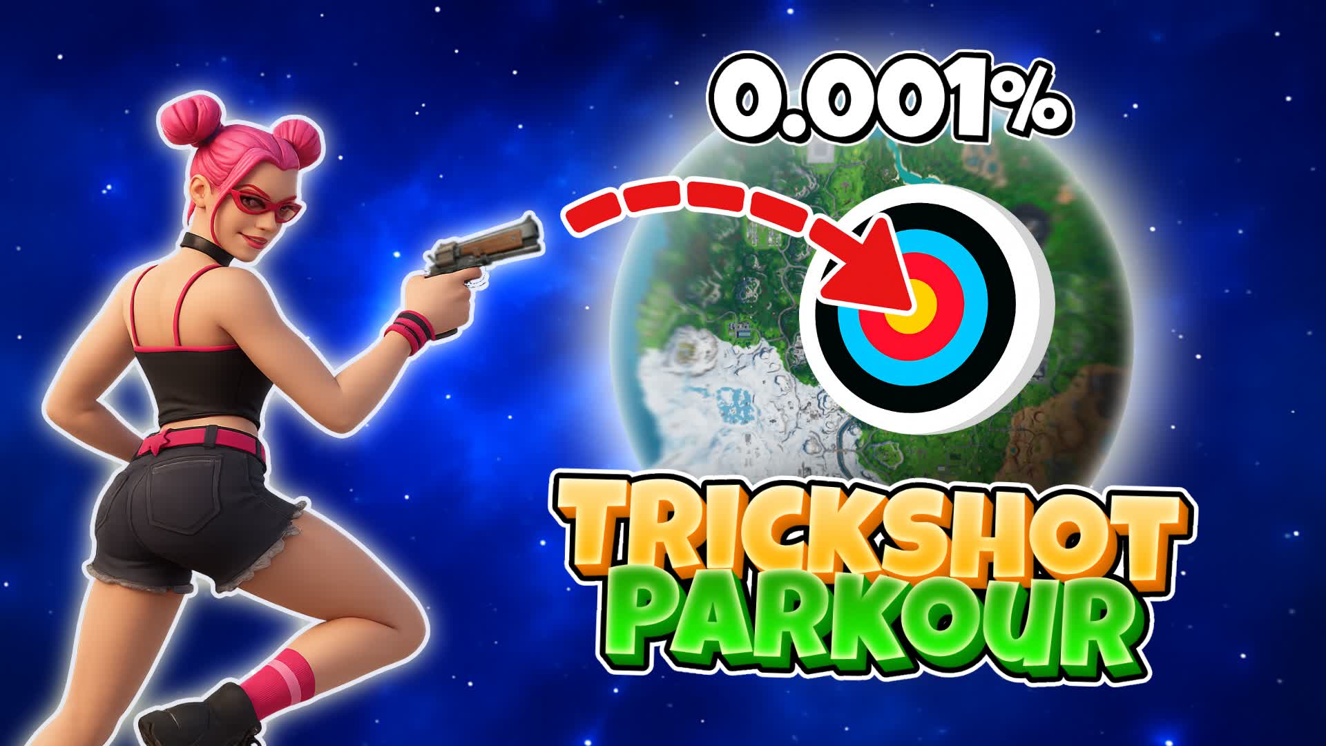 Trickshot Parkour 🎯 Easy Trick Shot 2090-9303-6749 von quokkastudio – Fortnite