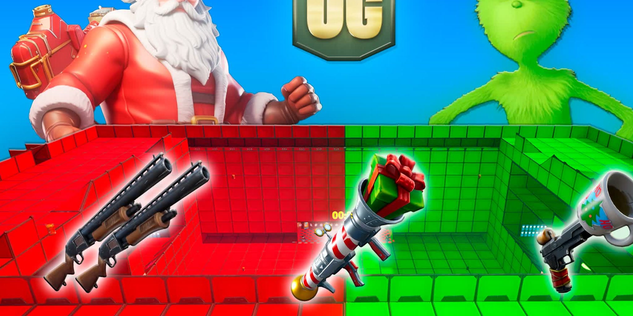 SANTA VS. GRINCH🎅 2338-3207-1033 by mekl - Fortnite Creative Map Code ...