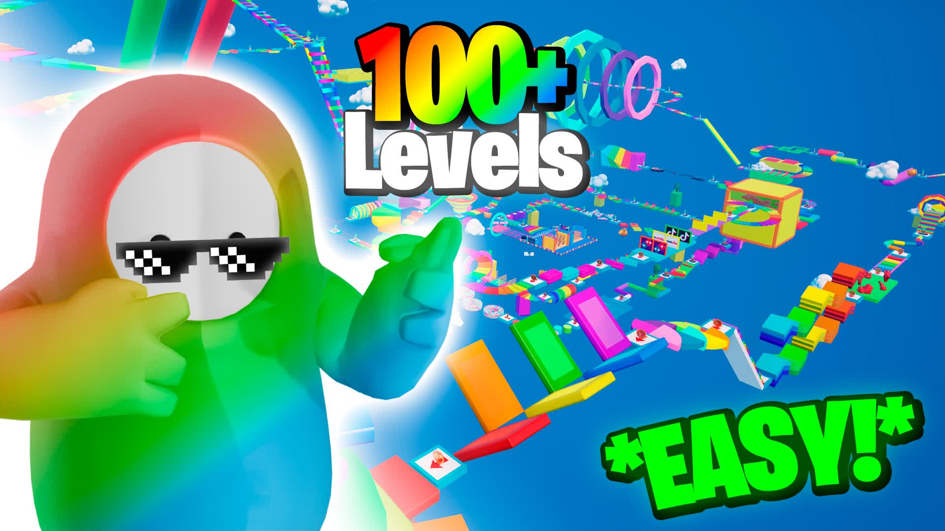 👑🌈VERY FUN 100 LEVELS PARKOUR OBBY🌈👑 2080-0533-6658 by bobasava - Fortnite Creative Map Code ...