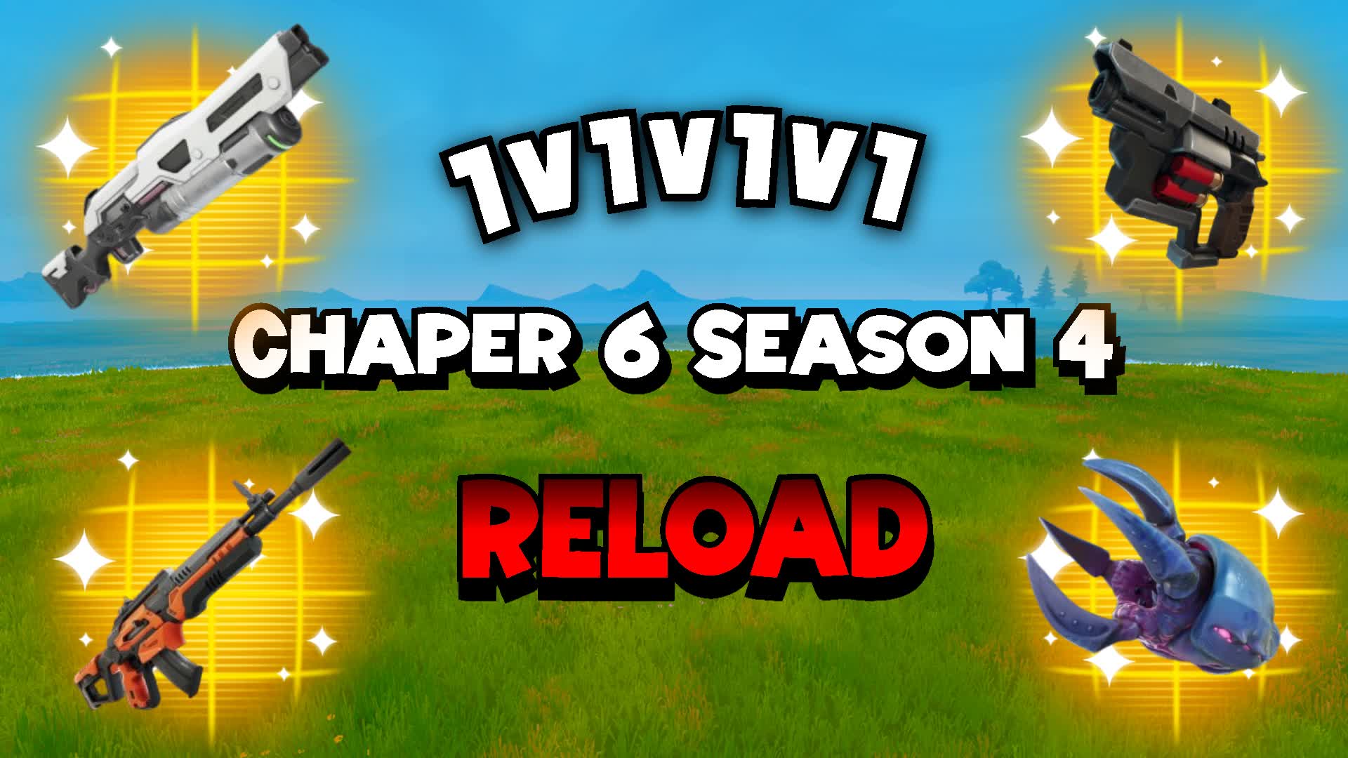 FUN 1v1v1v1 C6S4 Reload Realistics 6240-5061-1911 by nvmm - Fortnite Creative Map Code - Fortnite.GG