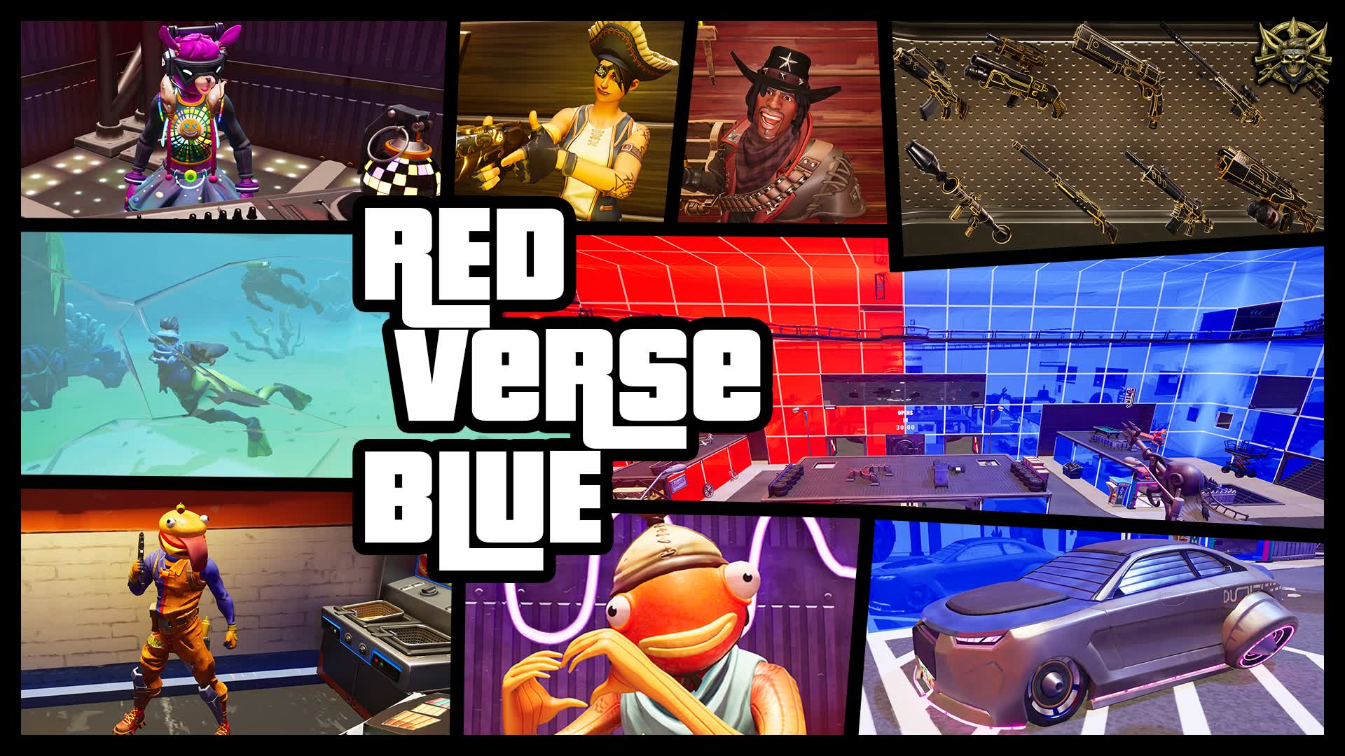 RED vs BLUE Mayhem🔴🔵 6364-2120-6172 by anahera - Fortnite Creative Map ...