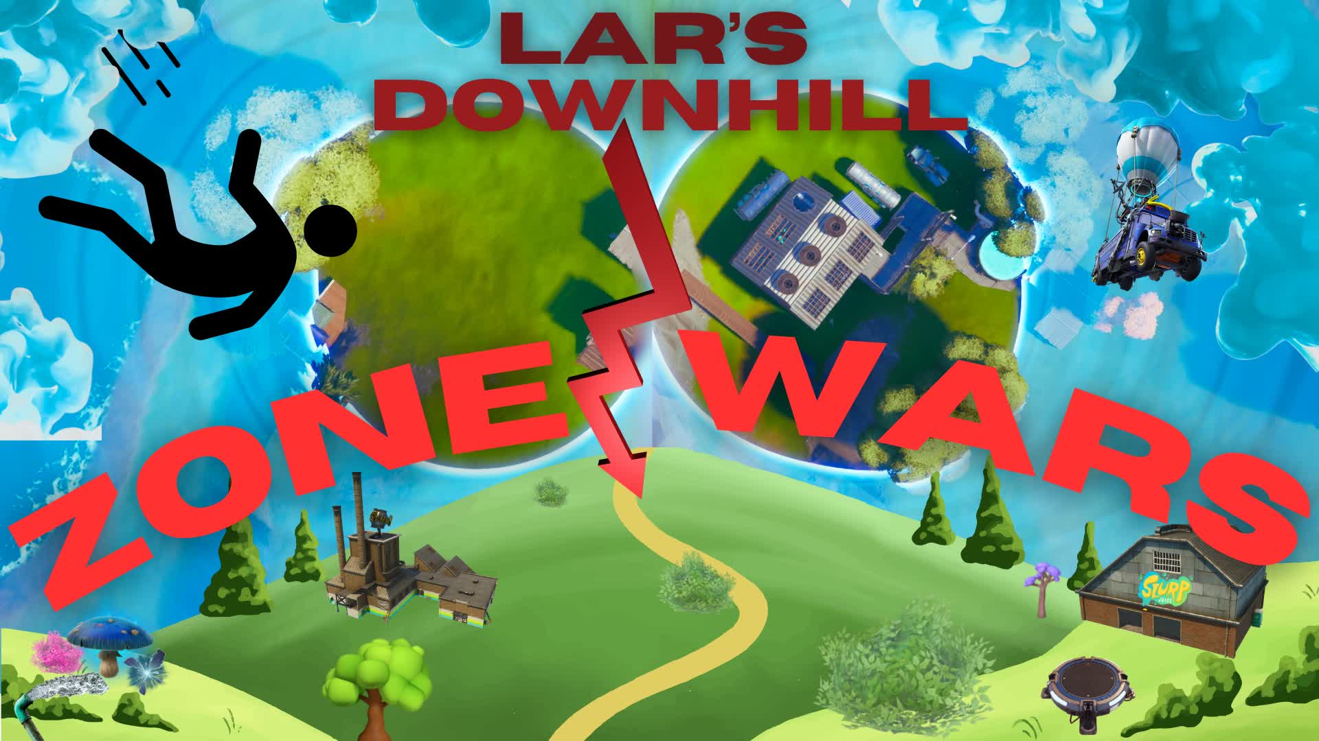 LAR'S ZONE WARS DOWNHILL 16 PLAYERS 7978-6616-5825 by lar - Fortnite ...