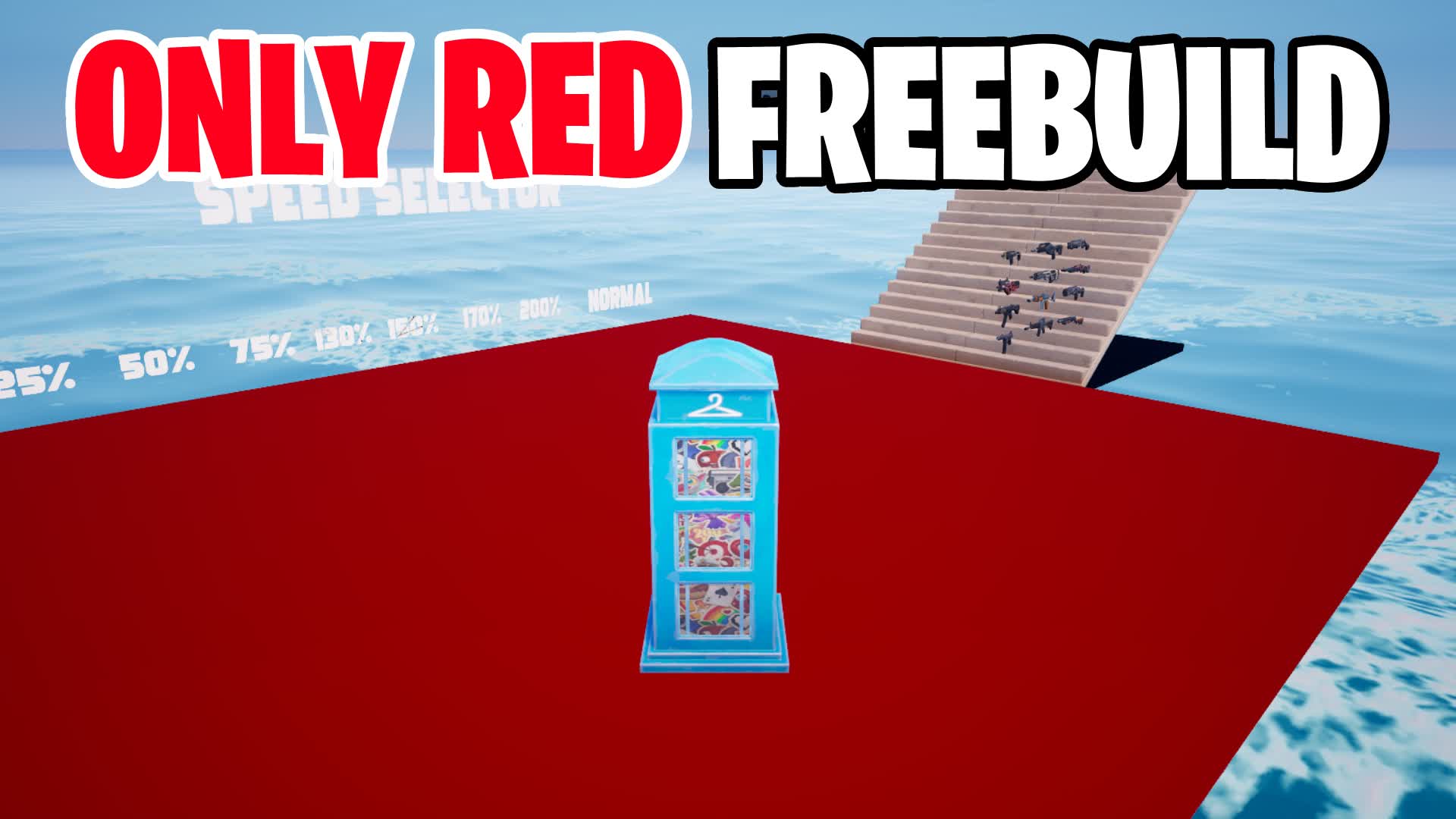Only Red FreeBuild 0194-1140-3658 by ps10 - Fortnite Creative Map Code ...