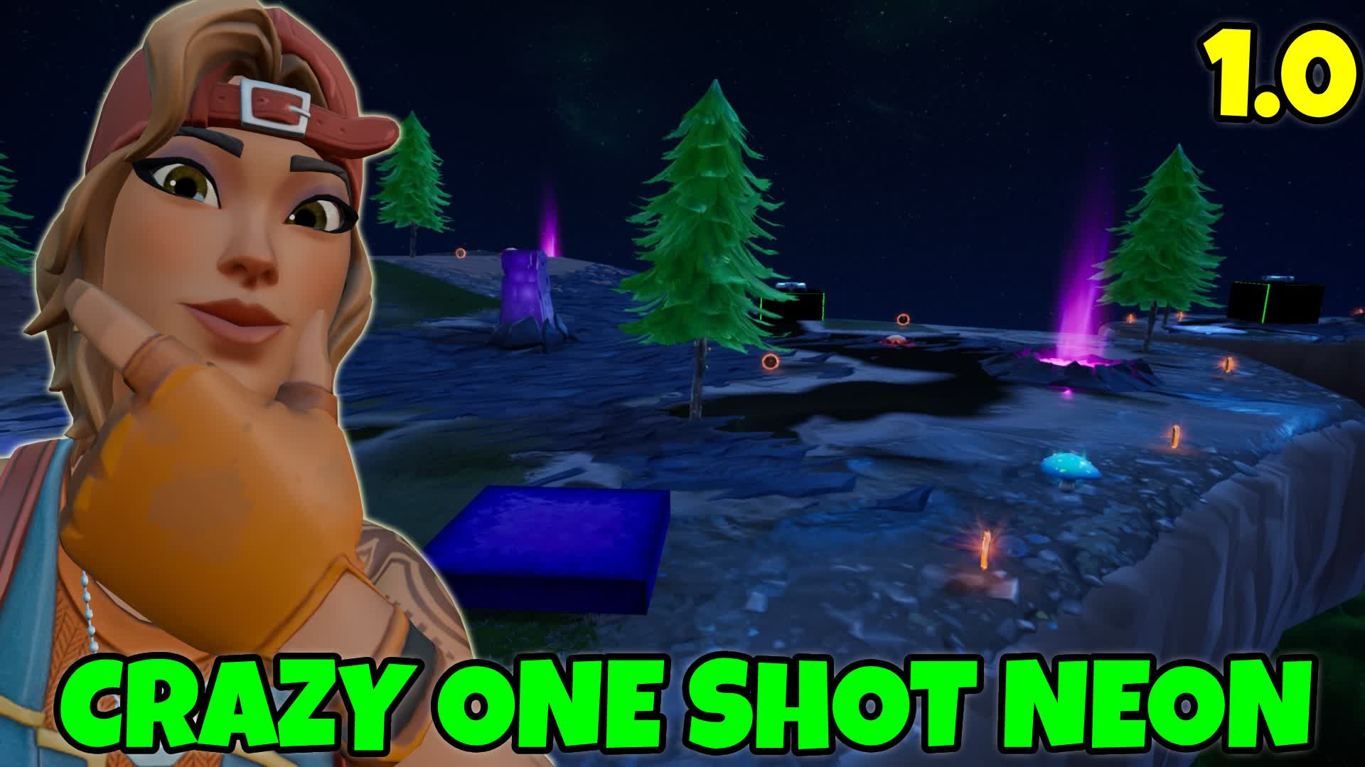 🎯CRAZY ONE SHOT NEON 1.0🎯 0710-3422-0051 by steven17 - Fortnite ...