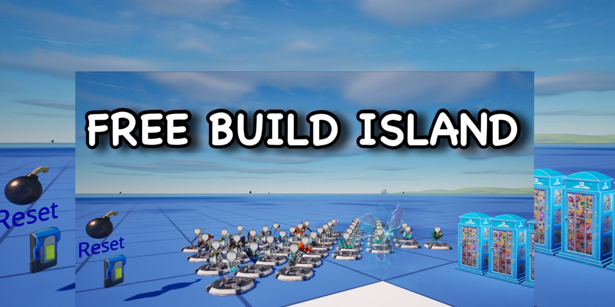 💣FREE BUILD GRID ISLAND💣 7269-5769-8849 by d0g - Fortnite Creative Map ...
