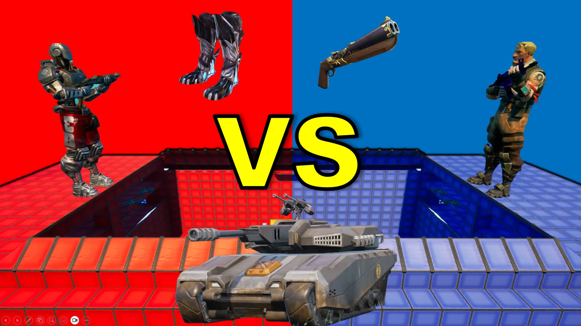 🔴🤖 EXTREME RED VS BLUE 👨🔵 8314-8604-2560 von zeker – Fortnite