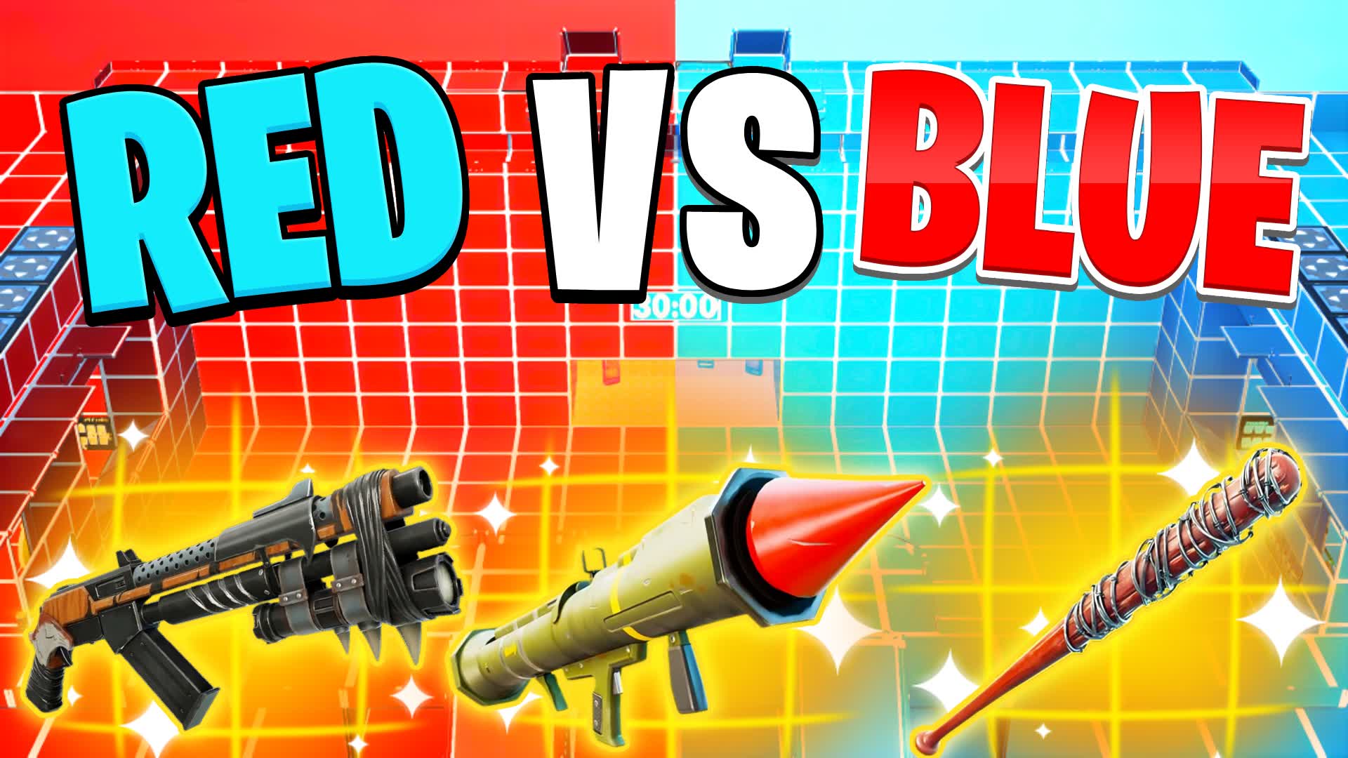 🔴SUPER RED VS BLUE🔵 3303-5126-7294 by 88muns88 - Fortnite Creative Map Code - Fortnite.GG