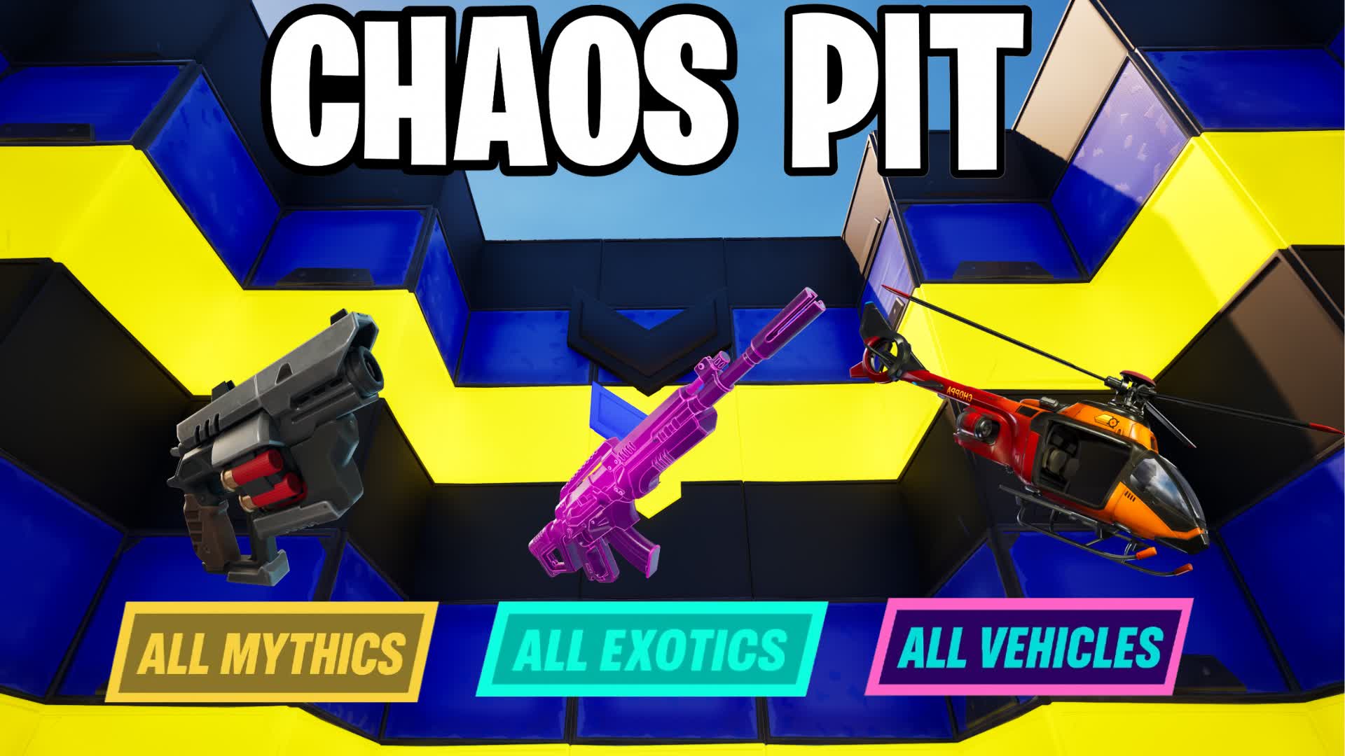 The Chaos Pit 4481-6574-8618 by rift-it - Fortnite Creative Map Code ...
