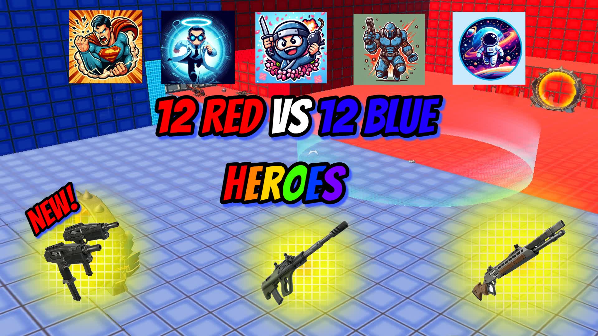 Red Vs Blue!🔵🔴HEROES 2180-0477-8708 by pnapl - Fortnite Creative Map ...