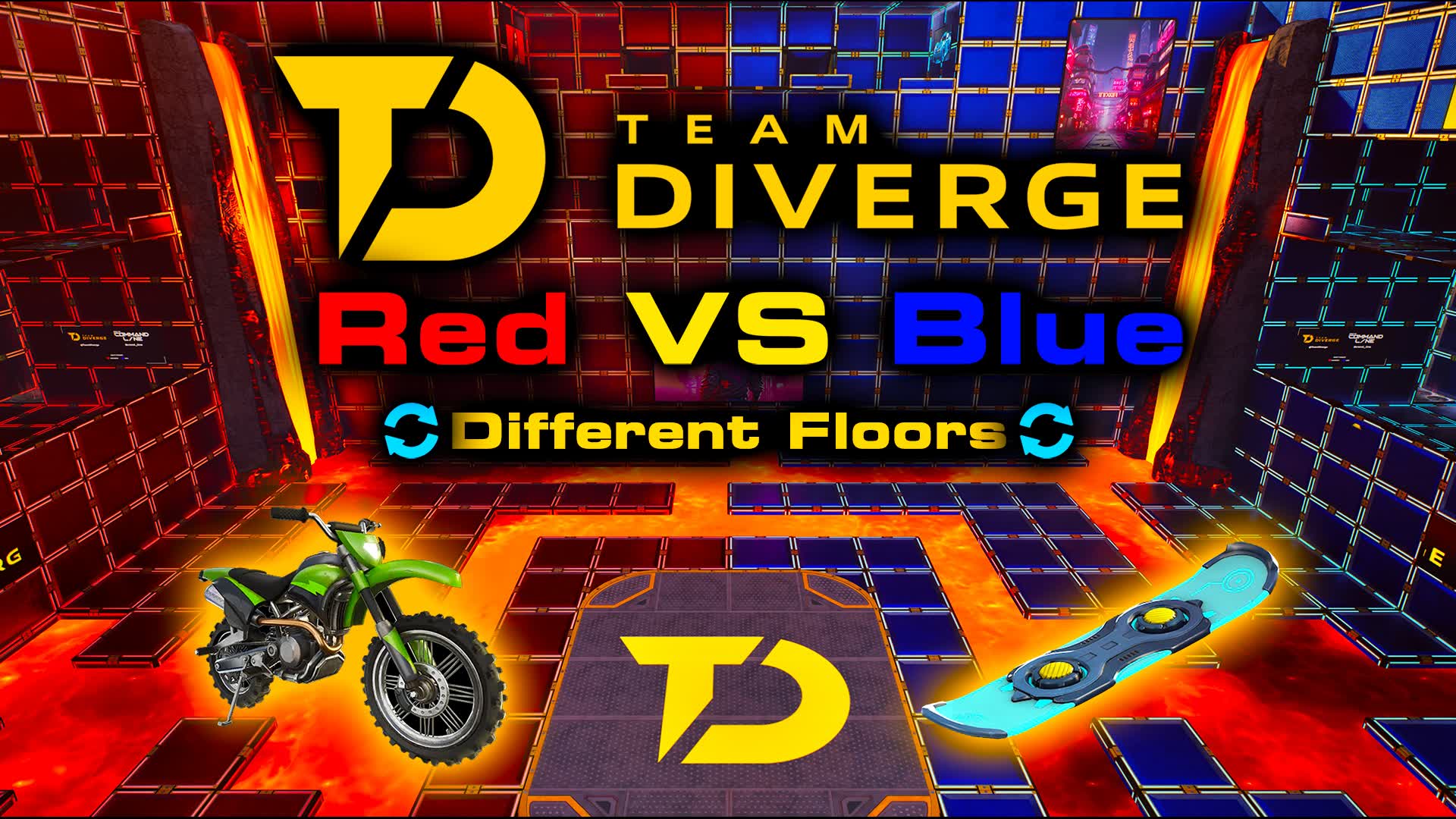 Red vs Blue (Trenches, Pillars, & Lava) 0489-8721-8628 by command_line ...
