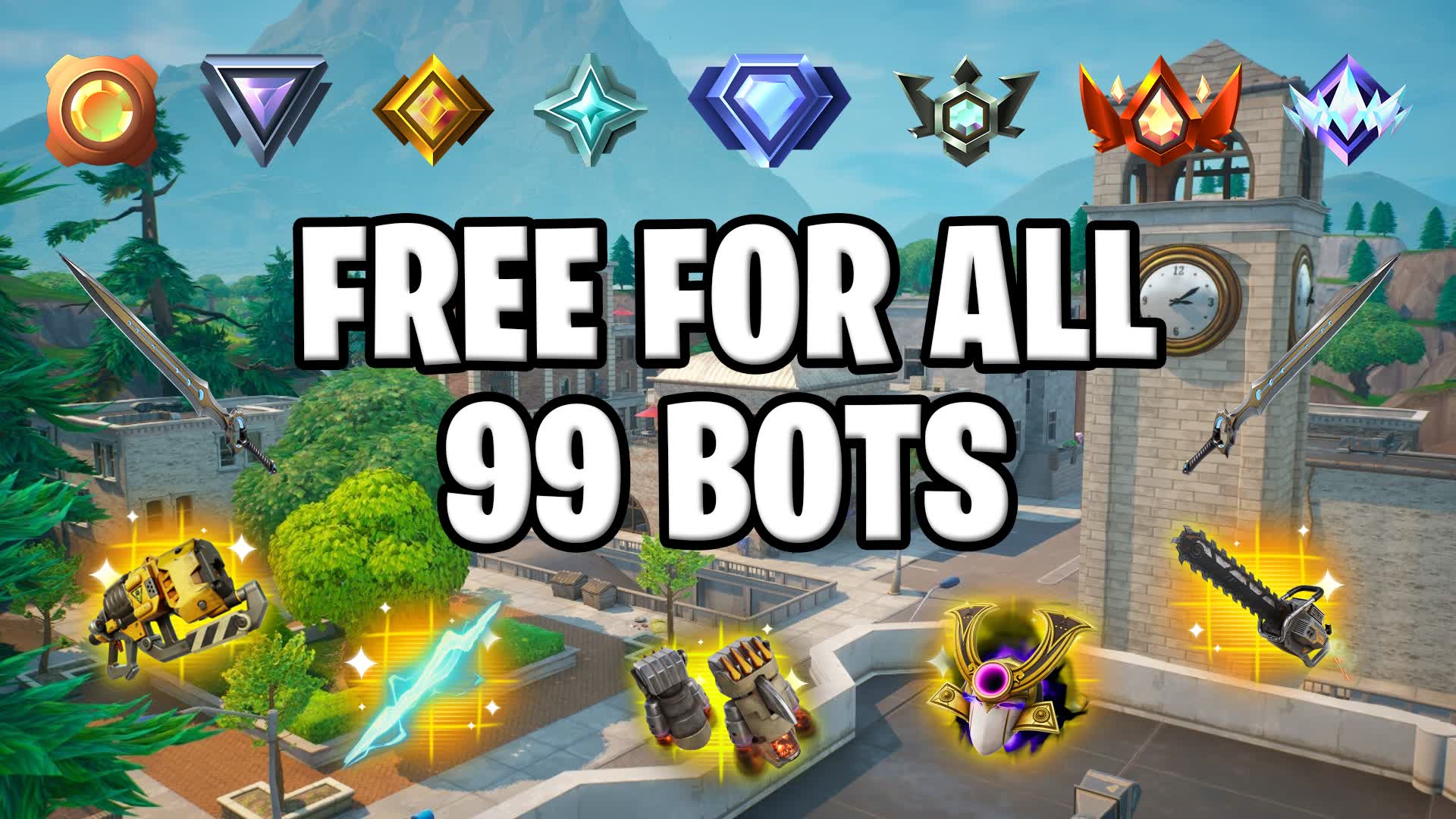 ⭐ TILTED FFA - 99 BOTS - RARE WEAPONS 🔫 9631-6255-5803 by xncsy ...