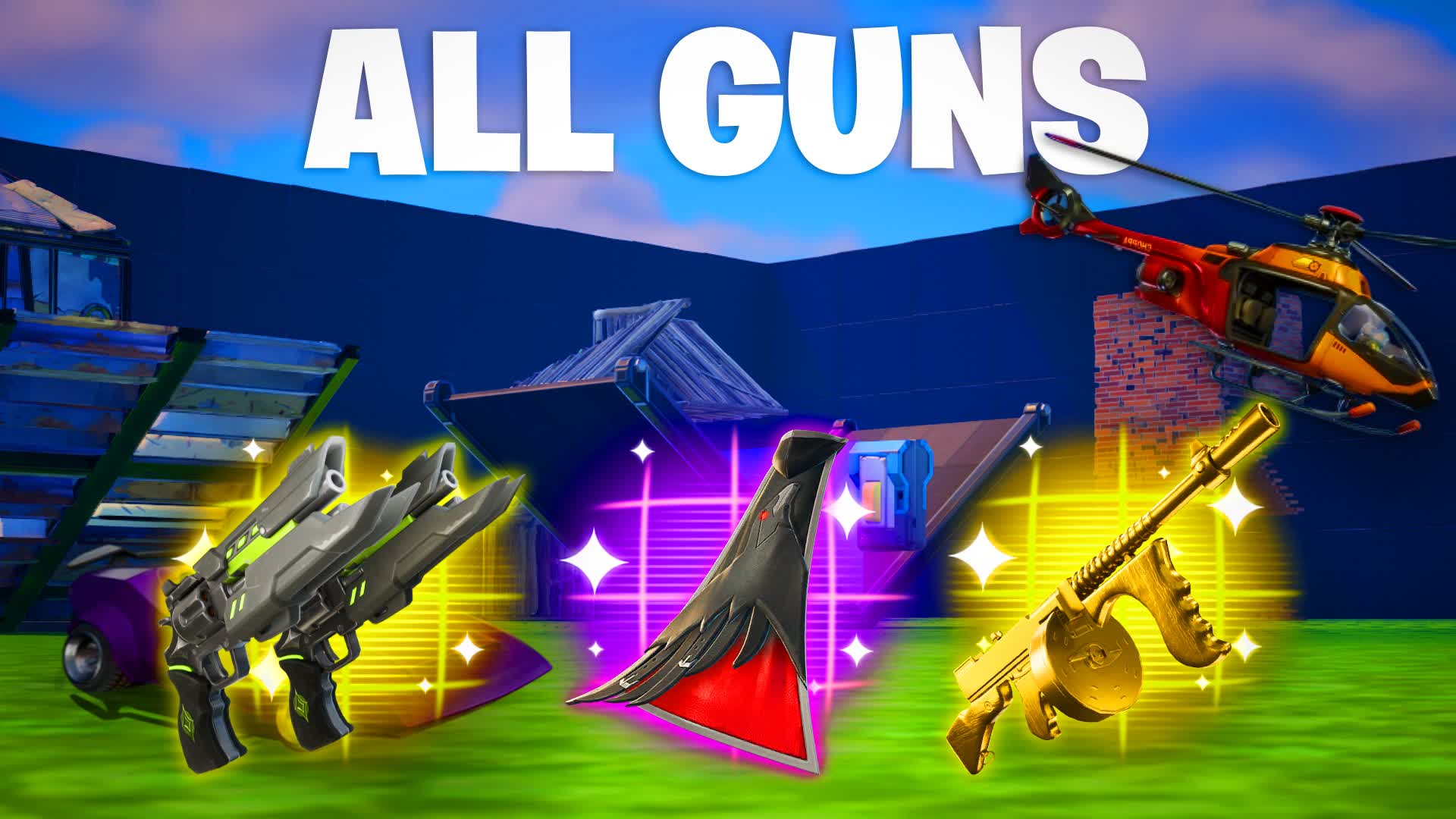 ULTIMATE 1V1 ALL GUNS & VEHICLES 7004-5288-6237 by santy4444 - Fortnite Creative Map Code ...