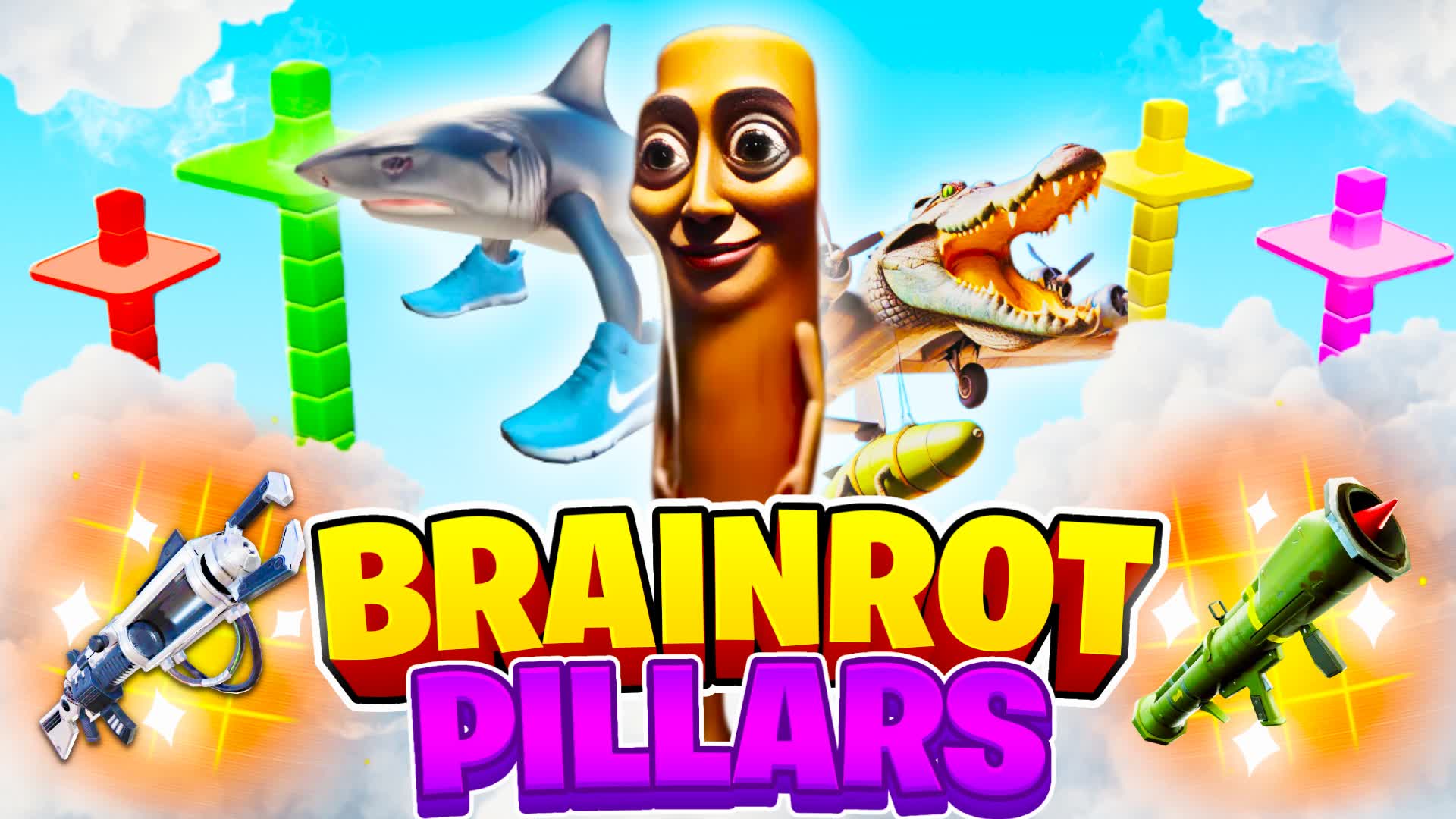 BRAINROT PILLARS! 🧠 9520-6893-4338 by rozbr - Fortnite Creative Map ...
