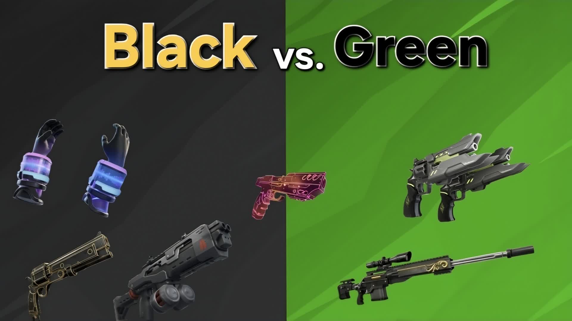 The Mega Black vs. Green 3437-6741-0935 by dennis95 - Fortnite Creative ...