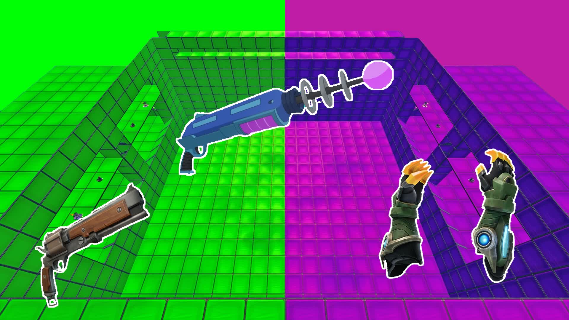 MEGA GREEN VS PURPLE 👑 1018-6695-6408 by copycat - Fortnite Creative ...