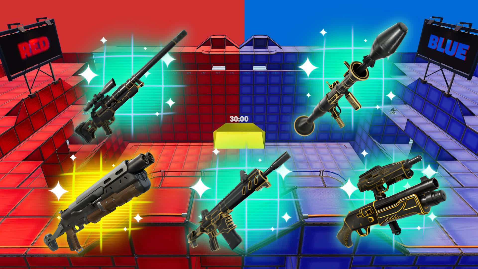 SUPER RED VS BLUE 🔴🔵 0068-8416-3032 by sekuro - Fortnite Creative Map ...