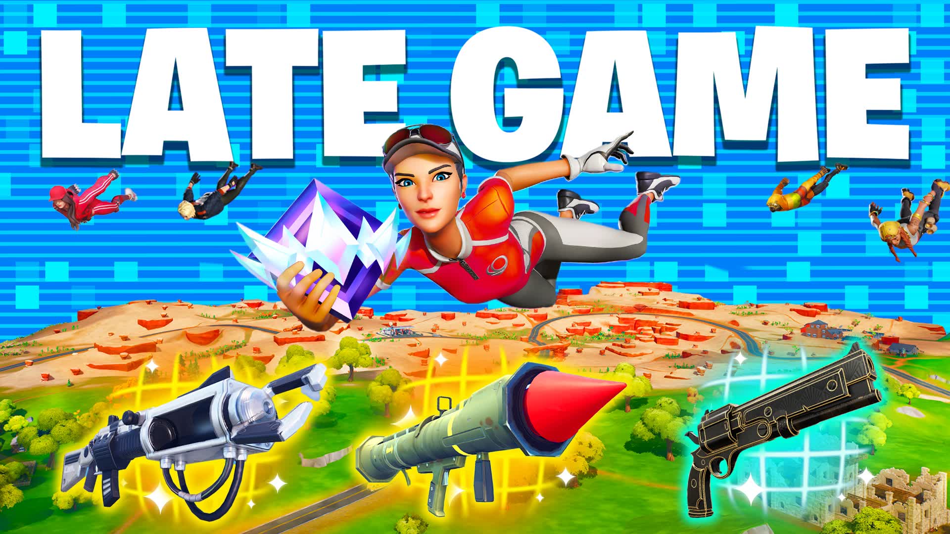 INFINITE LATE GAME🔥ALL GUNS FFA 5359-1094-9607 by yapmaps - Fortnite Creative Map Code - Fortnite.GG