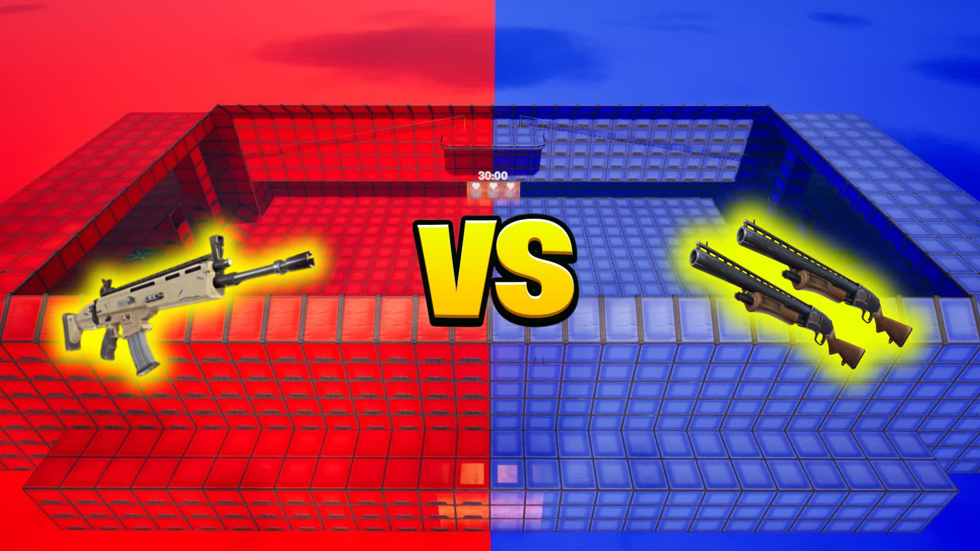 CLEAN RED VS BLUE 🔴🔵 1566-6561-6937 by bluegg - Fortnite Creative Map ...