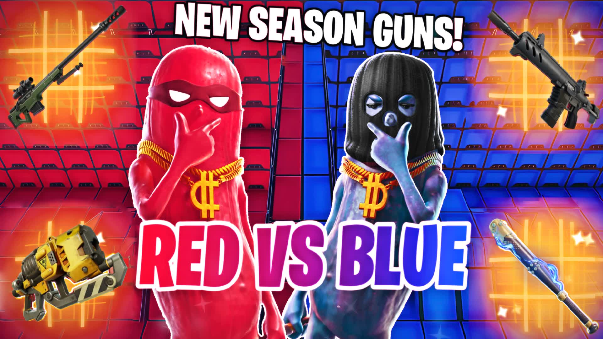 MEGA RED VS BLUE 9851-8853-2597 by fming - Fortnite Creative Map Code ...