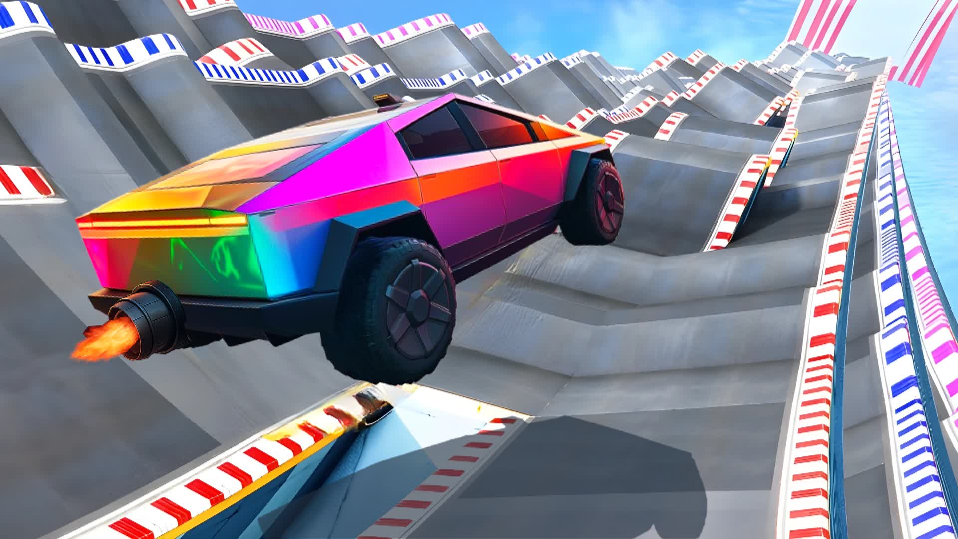 RAINBOW MEGA RAMP 4298-8741-5347 by ewzmap - Fortnite Creative Map Code ...