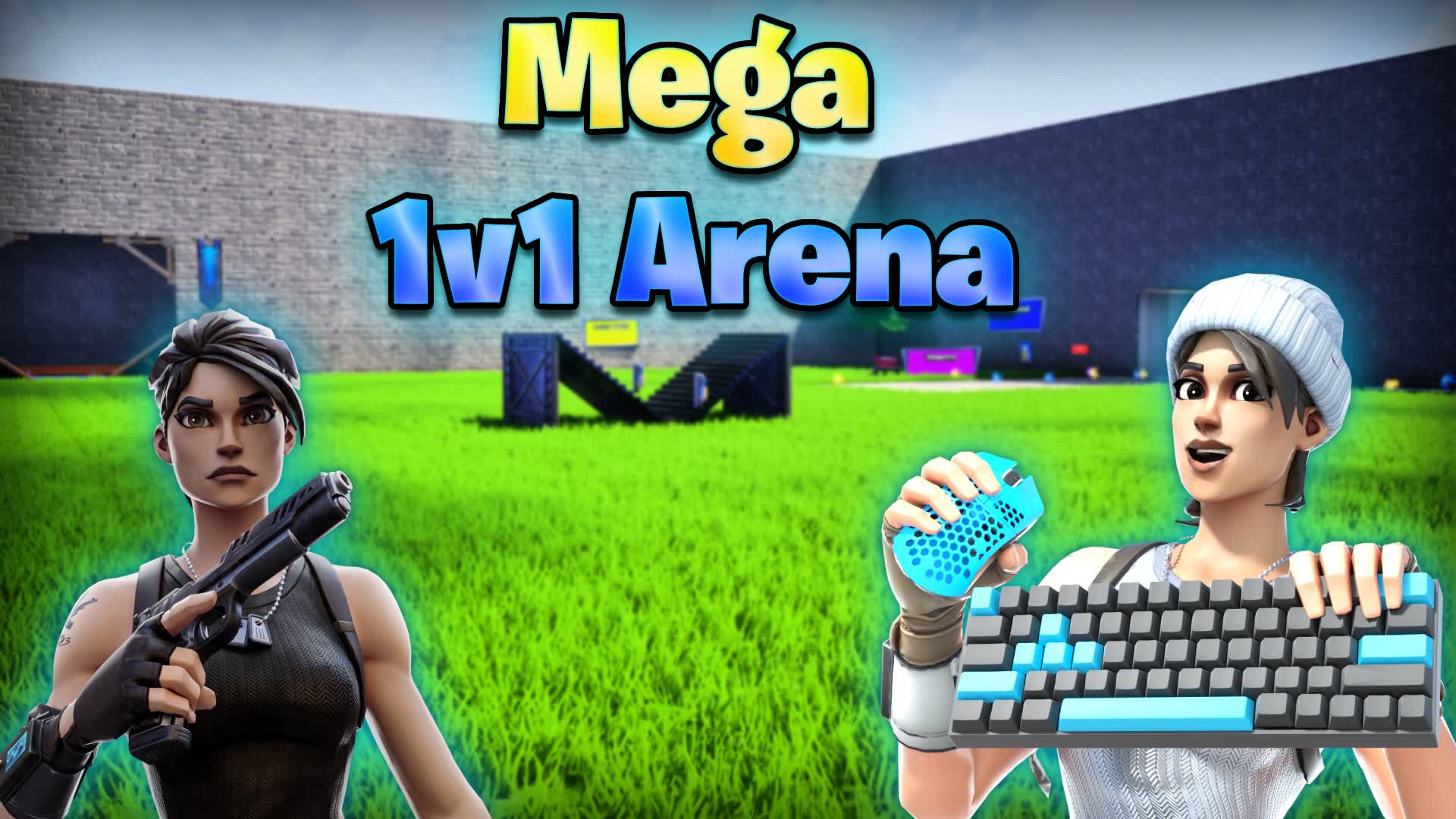 Mega 1v1 Arena (3444-4369-7759) by maxxyboy - Fortnite Creative Map - FCHQ.io
